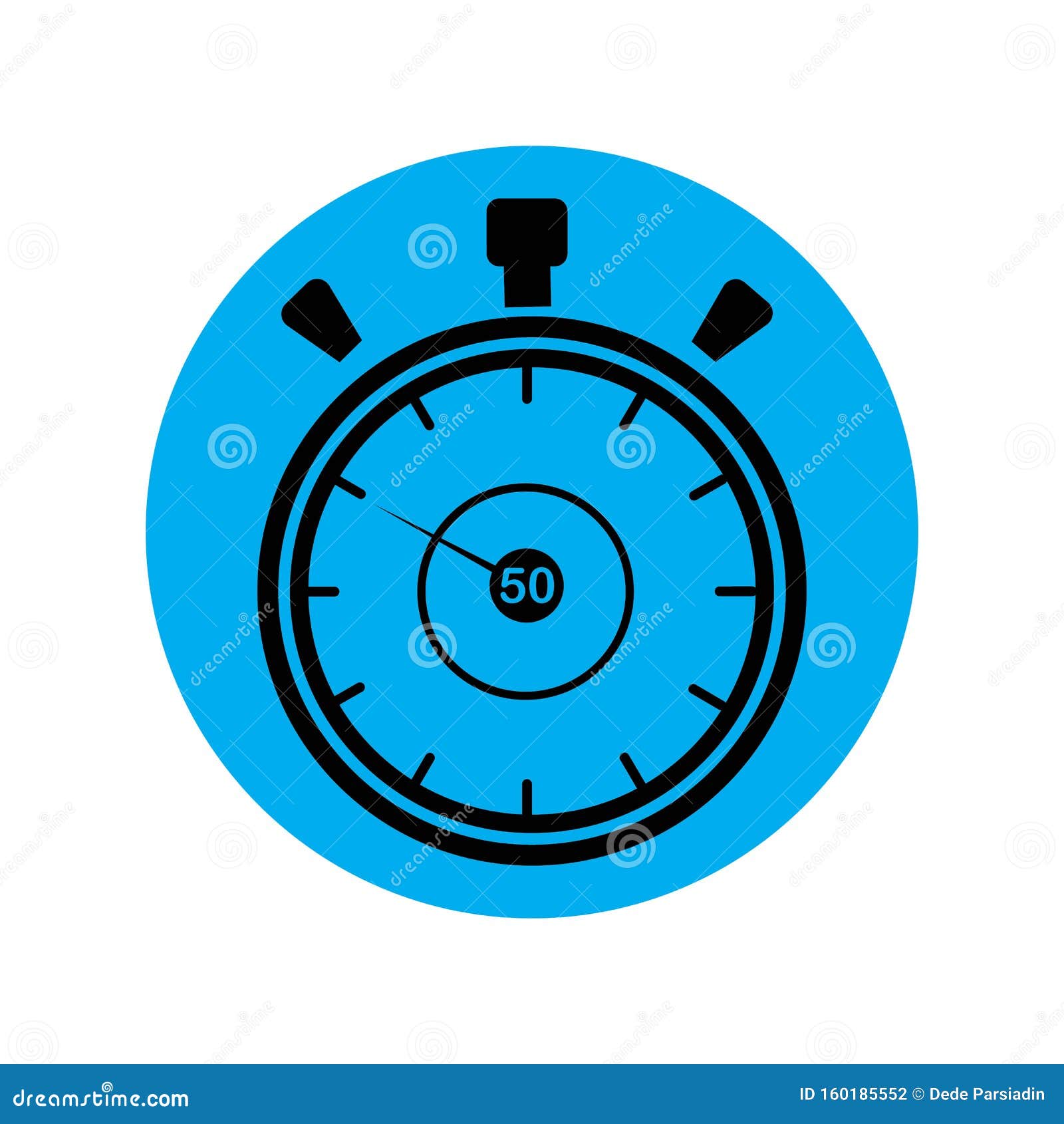 Stopwatch / Stop Watch Timer Logo Icon Vector Illustration Design ...