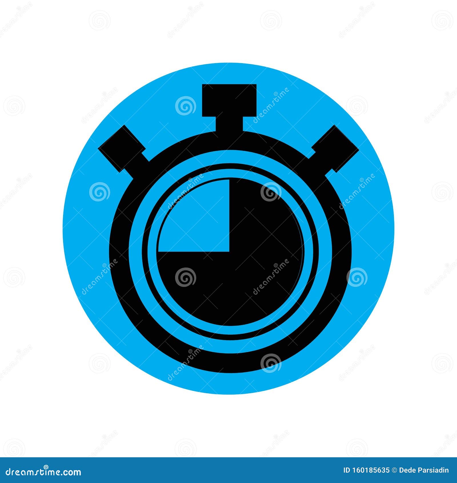Stopwatch / Stop Watch Timer Logo Icon Vector Illustration Design ...