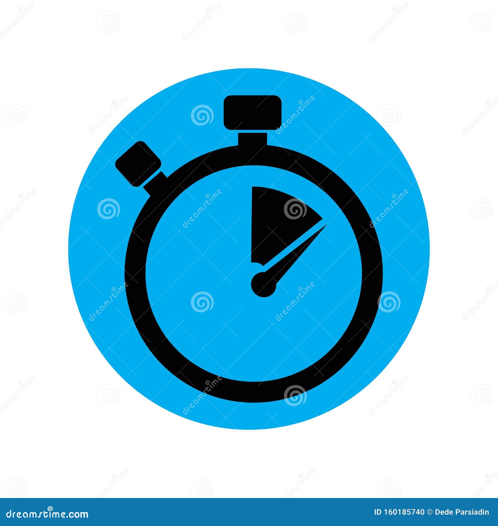 Stopwatch / Stop Watch Timer Logo Icon Vector Illustration Design ...