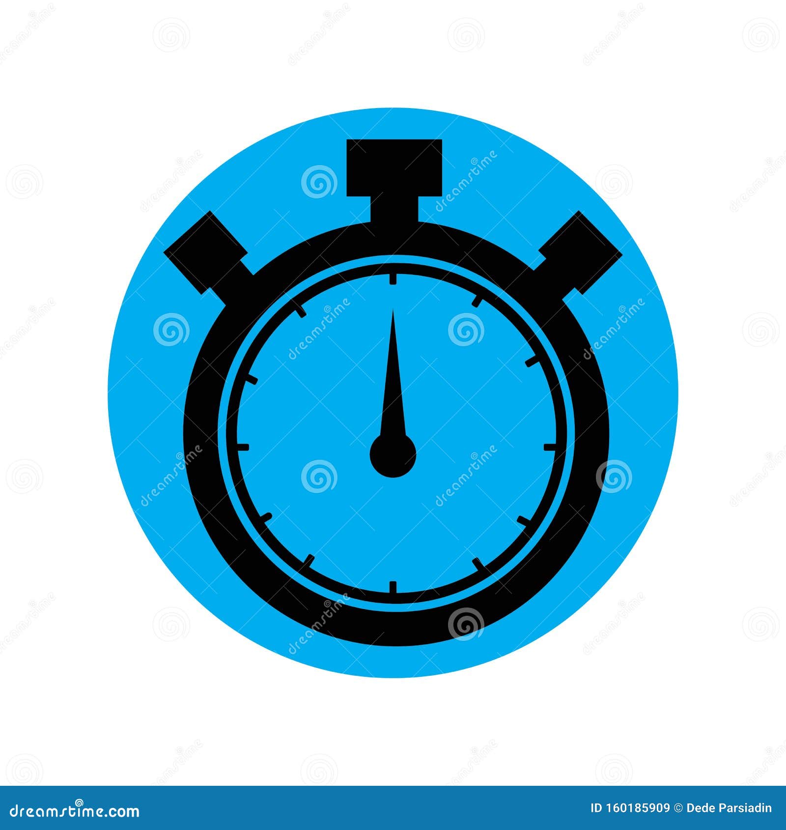 Stopwatch / Stop Watch Timer Logo Icon Vector Illustration Design ...