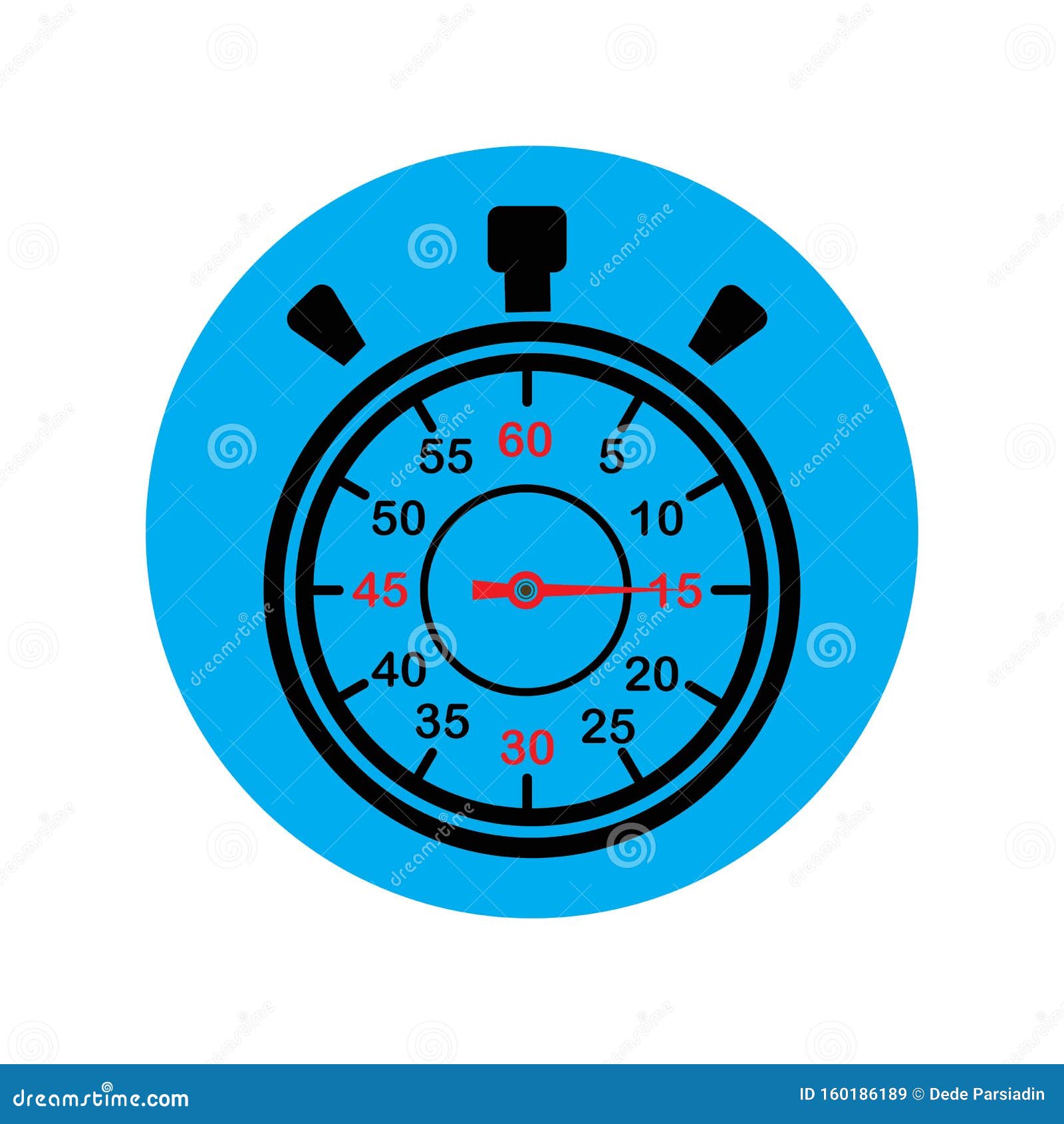 Stopwatch / Stop Watch Timer Logo Icon Vector Illustration Design ...