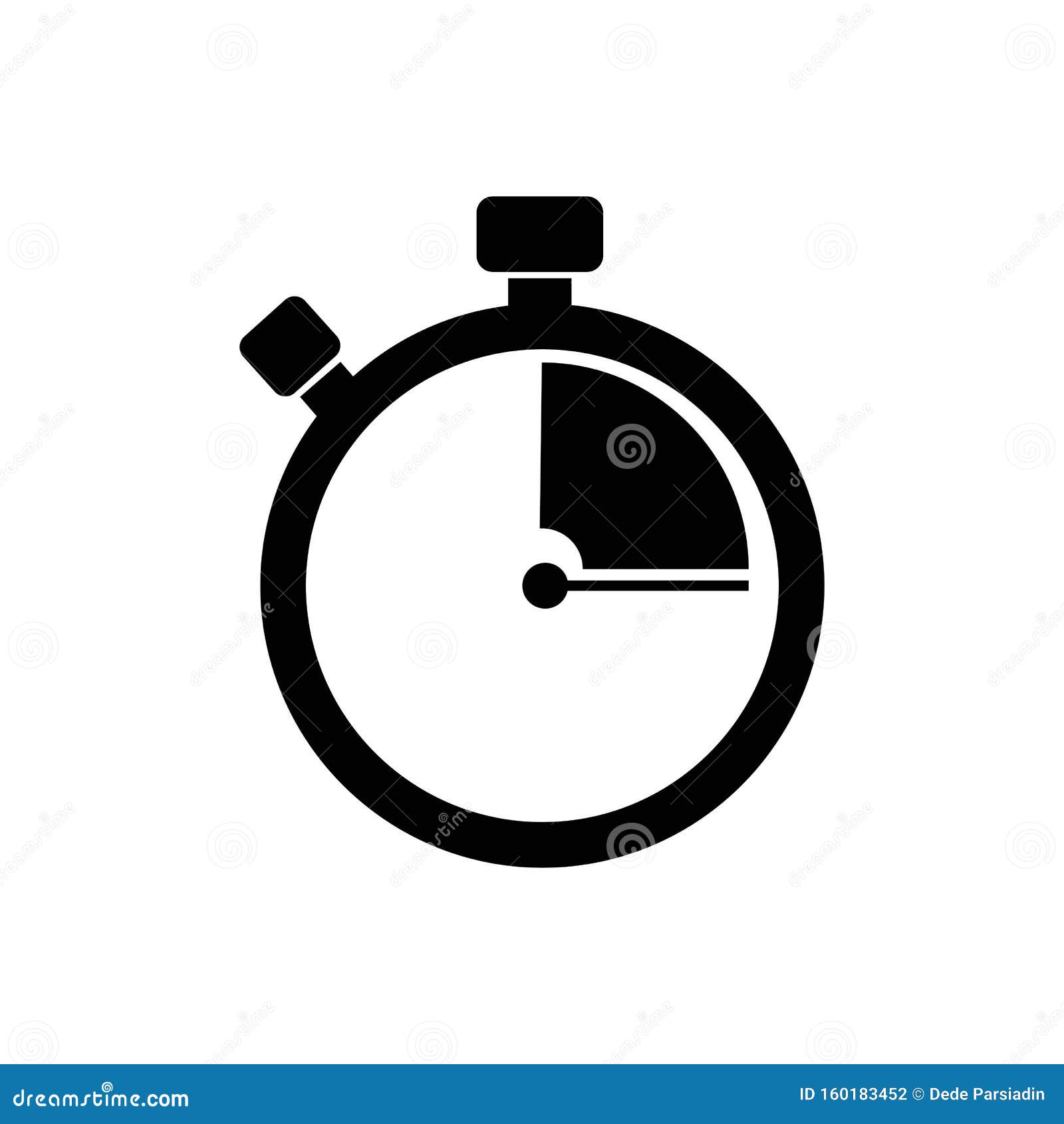 Stopwatch / Stop Watch Timer Logo Icon Vector Illustration Design ...