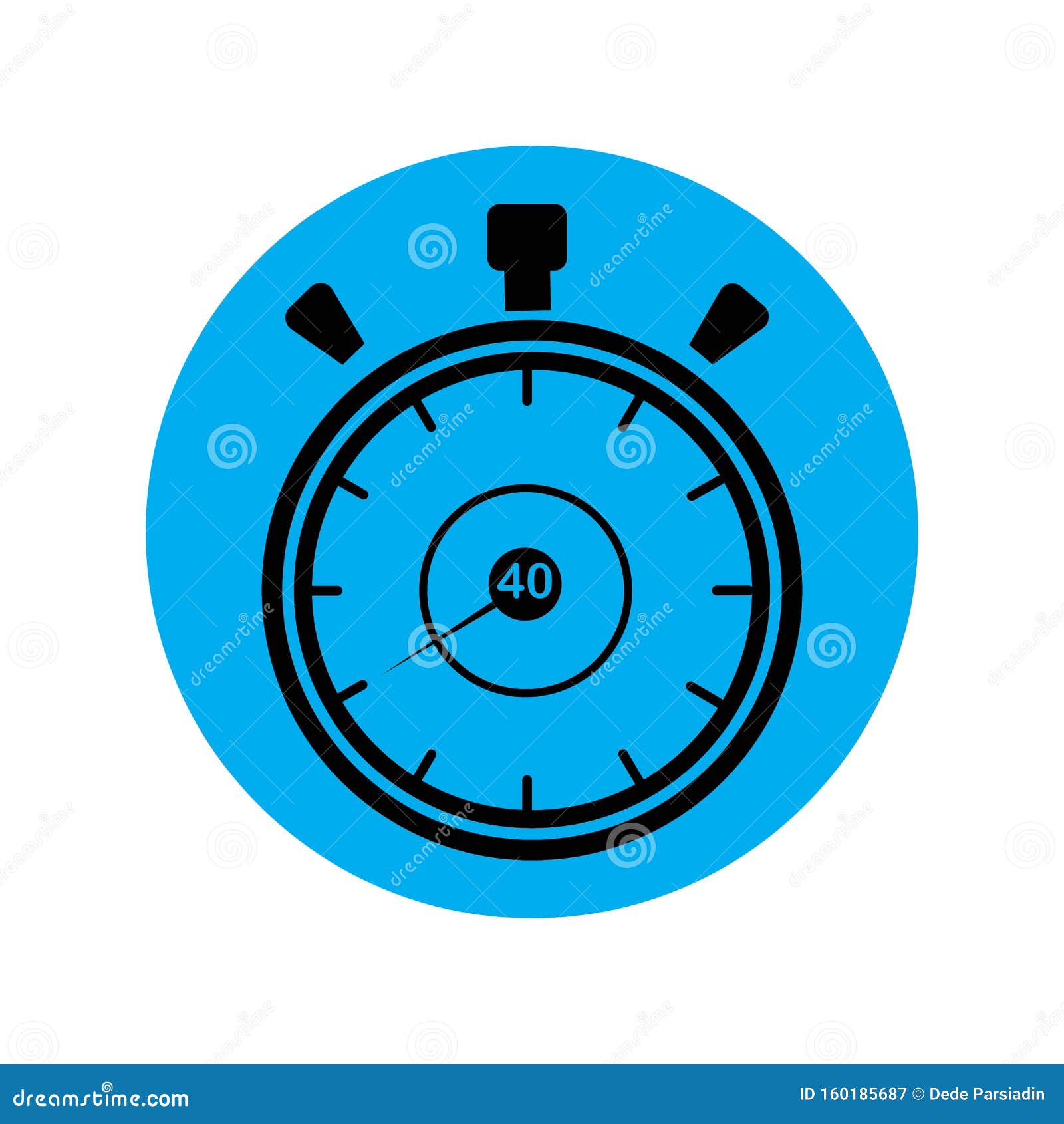 Stopwatch / Stop Watch Timer Logo Icon Vector Illustration Design ...