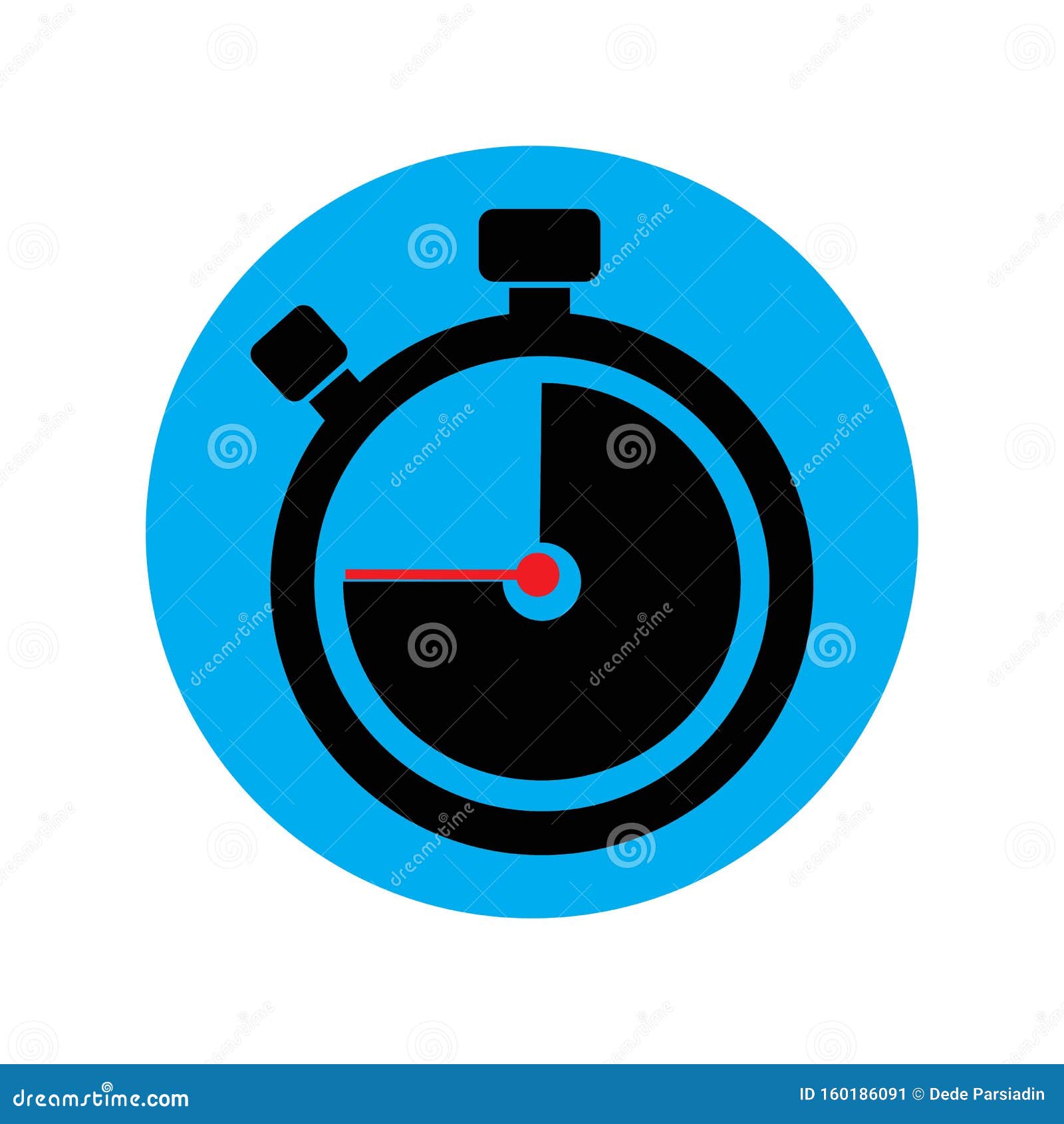 Stopwatch / Stop Watch Timer Logo Icon Vector Illustration Design ...