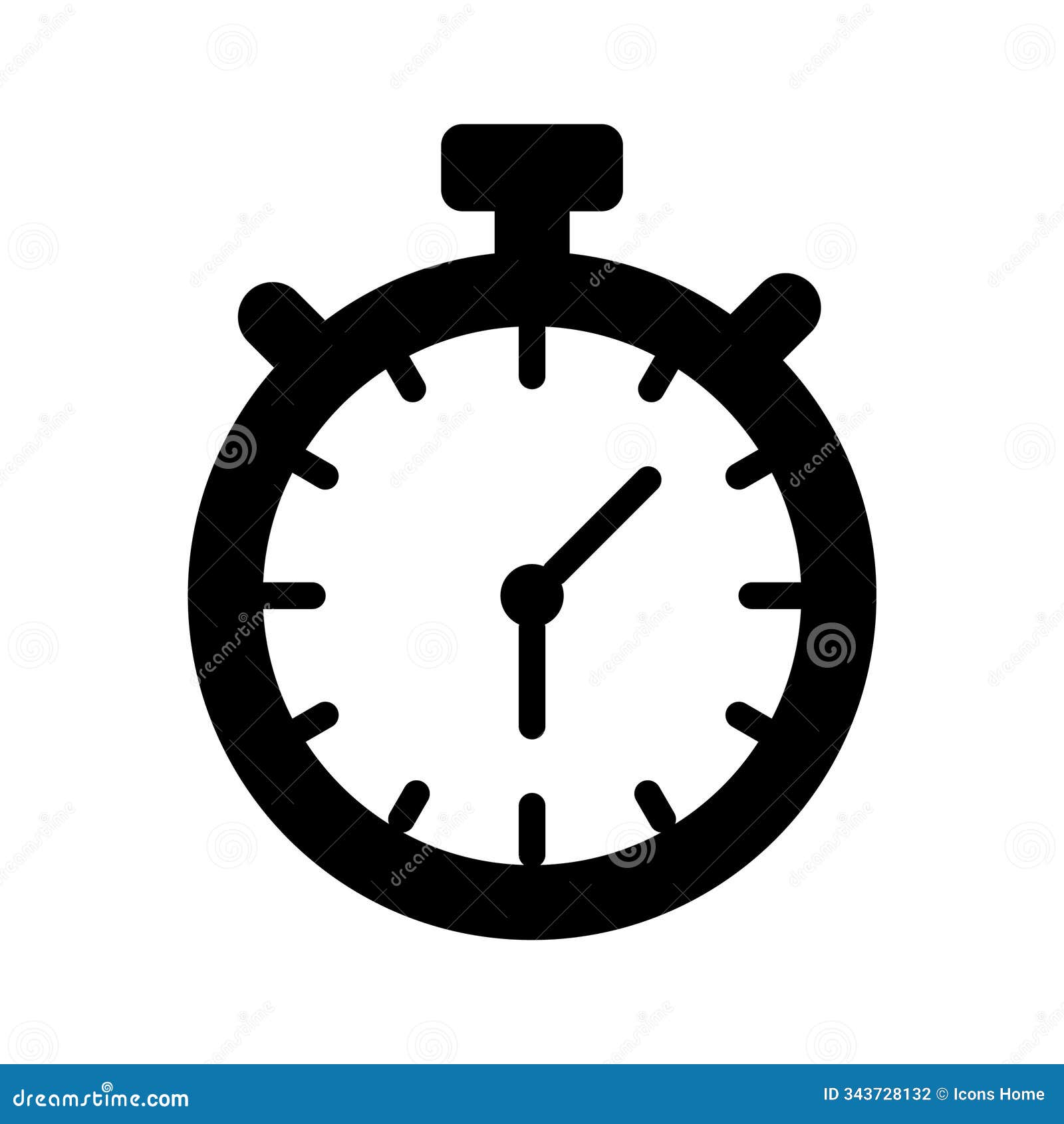 Stopwatch, Symbolizing Efficient Time Management Stock Vector ...