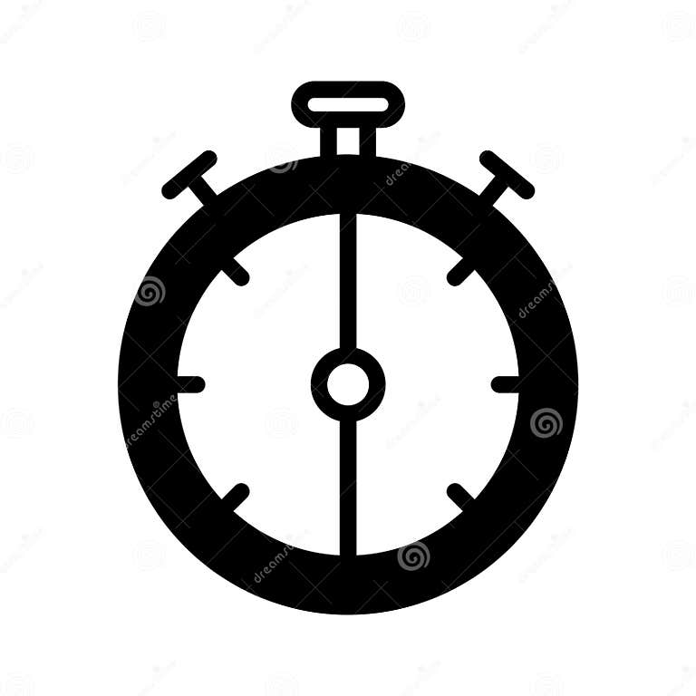 Stopwatch Symbolizing a 30 Minute Duration or Countdown Stock ...
