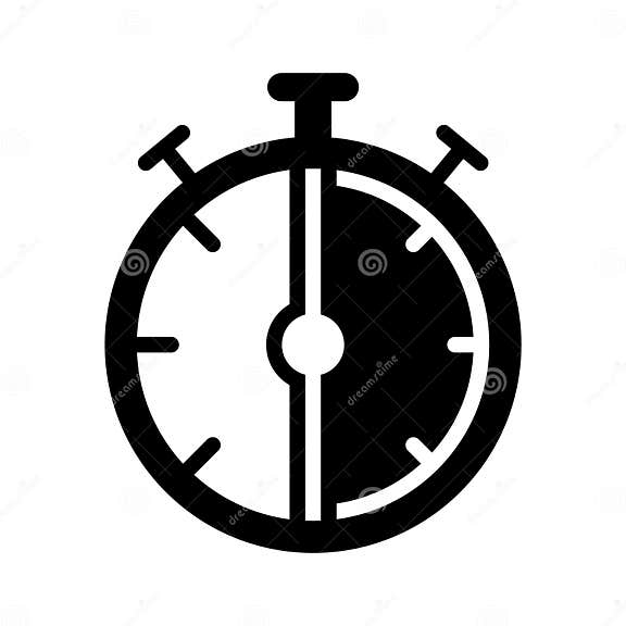 Stopwatch Symbolizing a 30 Minute Duration or Countdown Stock ...