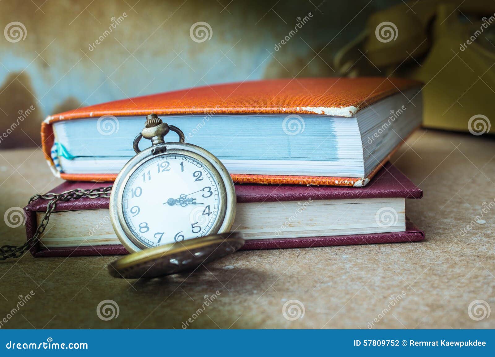 Stopwatch on table. stock photo. Image of space, time - 57809752