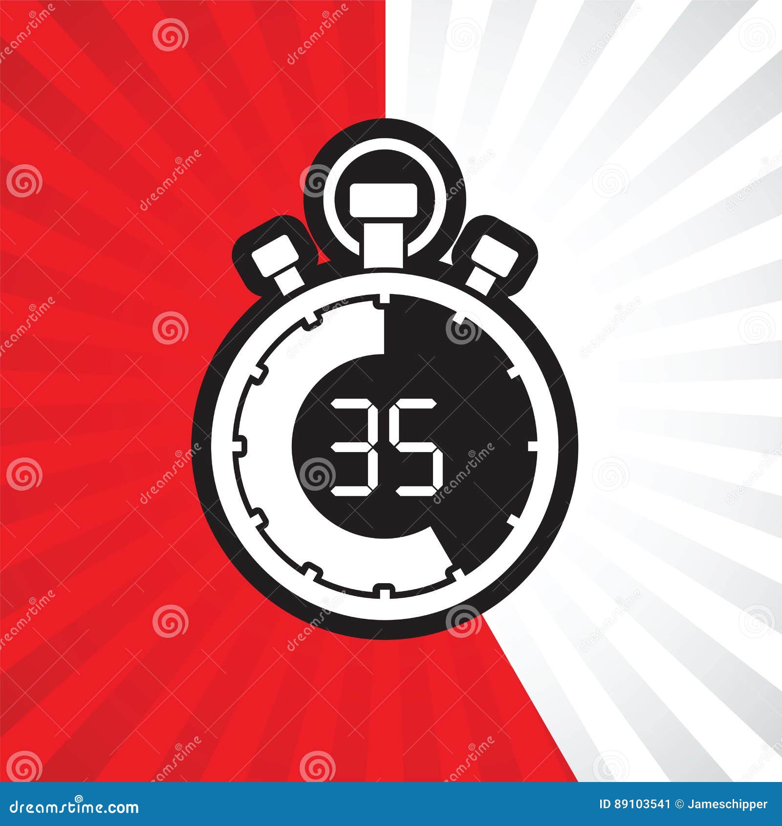 Stopwatch Thirty Five Minute Stock Vector - Illustration of graphic ...