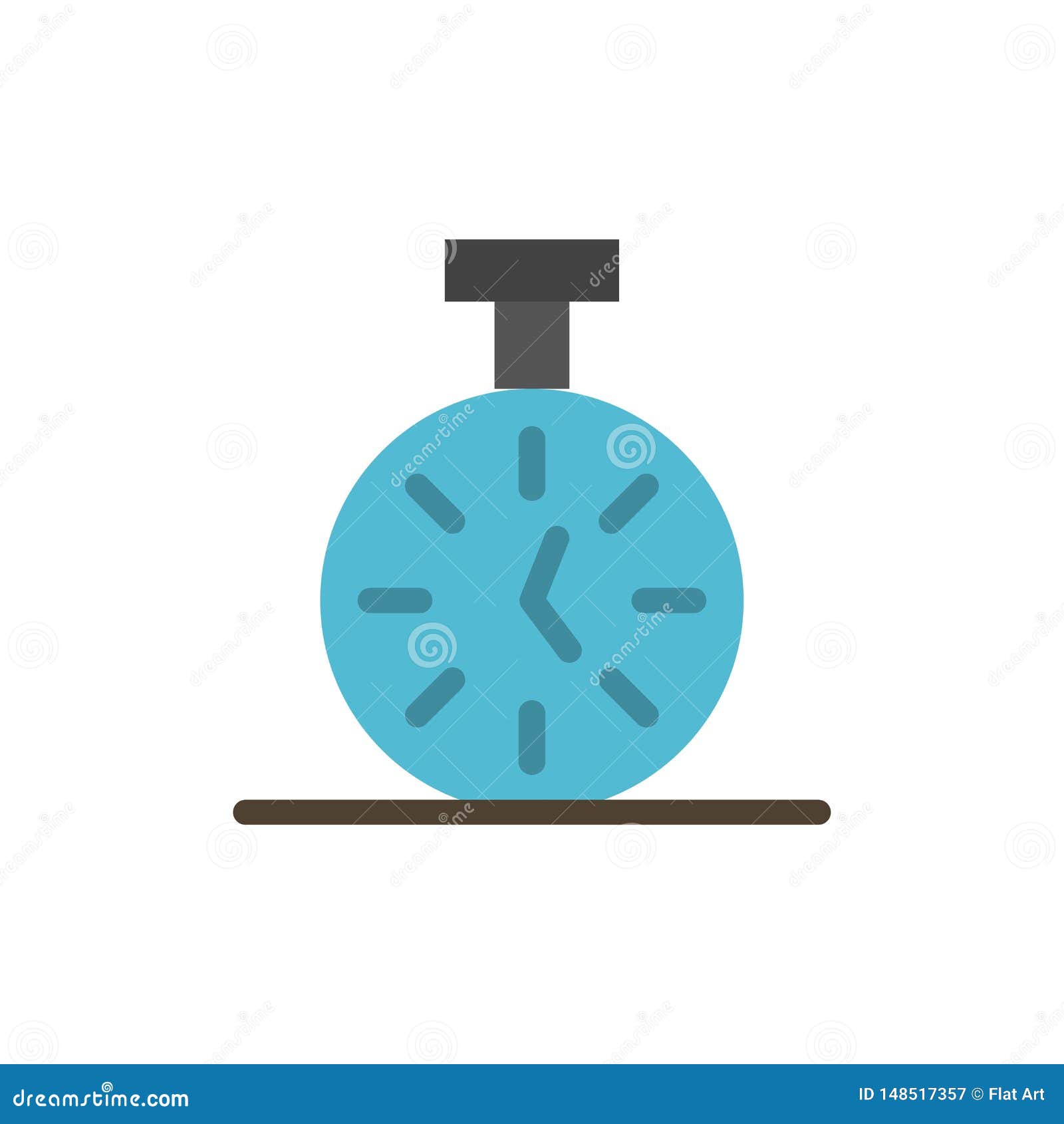Stopwatch, Time, Timer, Count Flat Color Icon. Vector Icon Banner ...