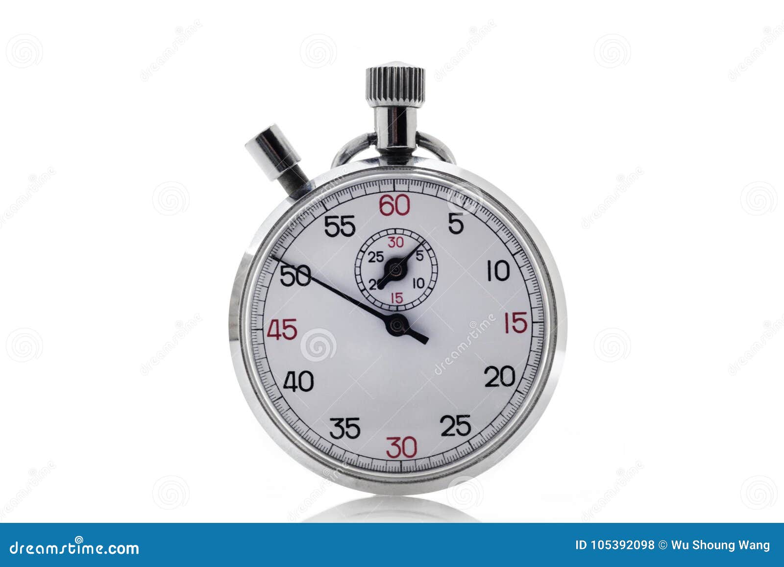 Stopwatch Timer In Man S Hand Isolated. Male Hand With A Stopwatch ...