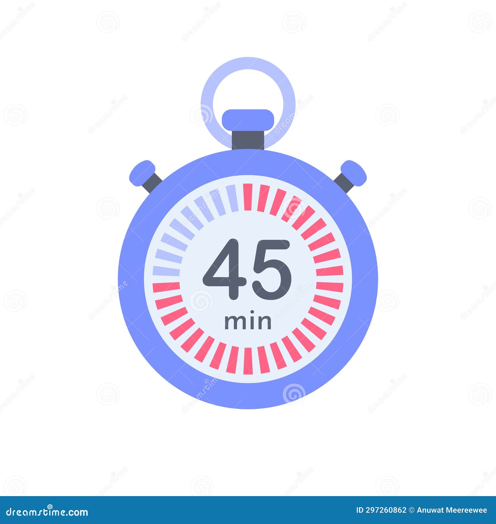 Stopwatch To Set Reminder Time for Product Promotion Schedule Stock ...