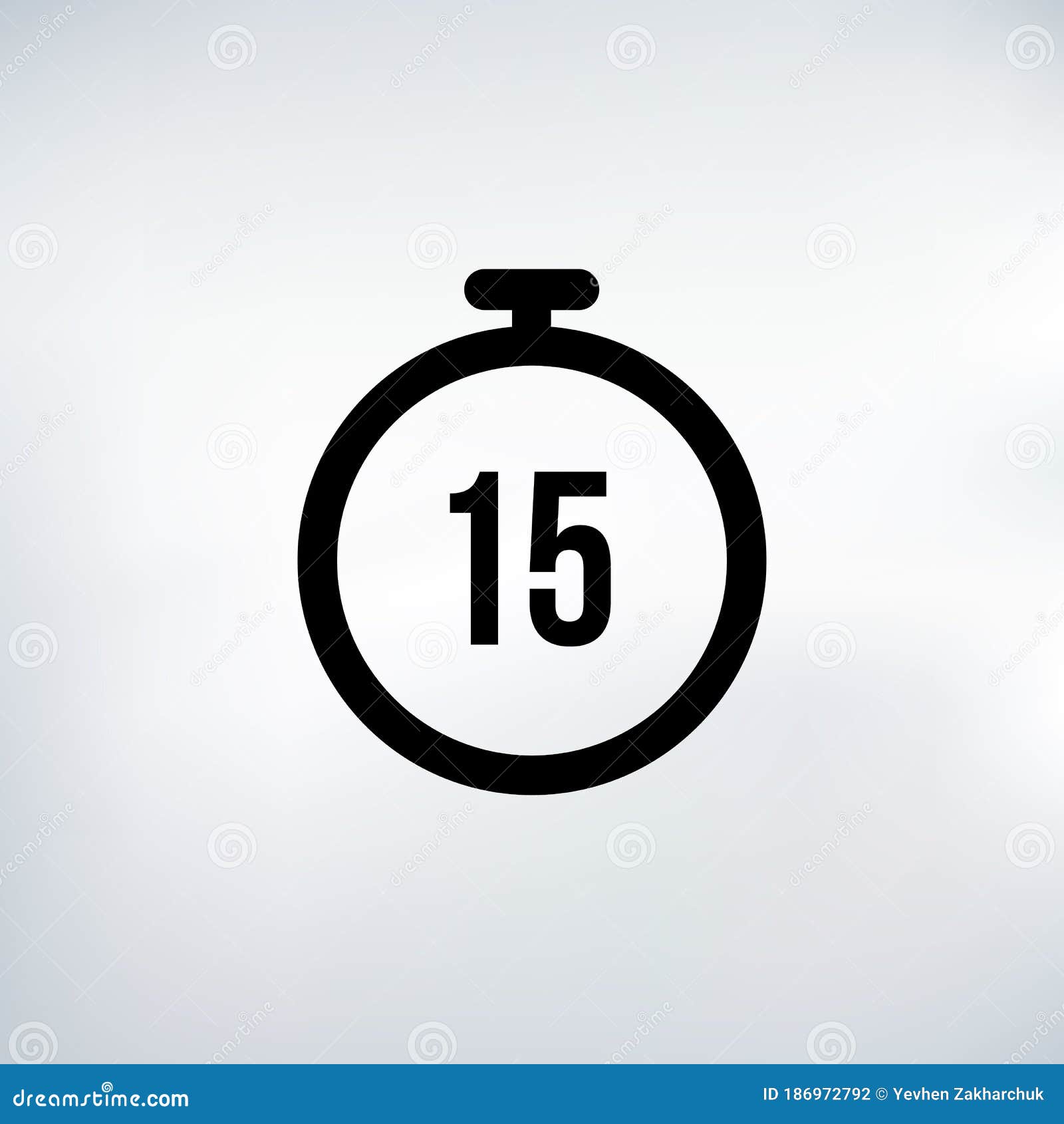Stopwatch Vector Icon 15 Secs, Digital Timer. Clock and Watch, Timer ...