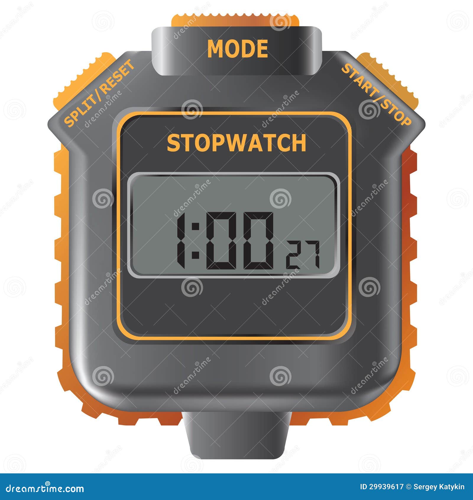 Stopwatch. Vector Illustration Stock Vector - Illustration of minutes ...