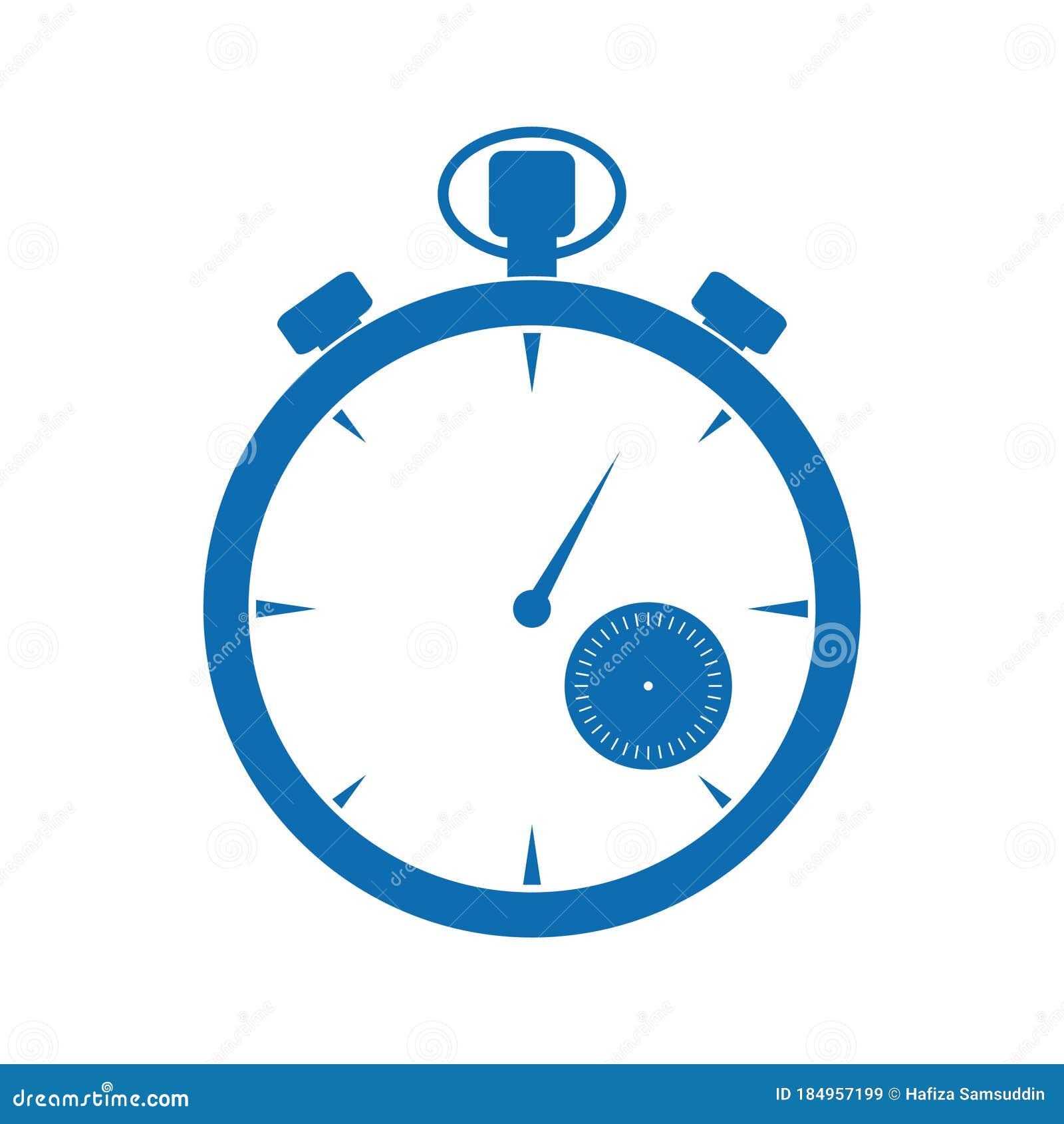 Stopwatch Vector. Vector Illustration Decorative Background Design ...