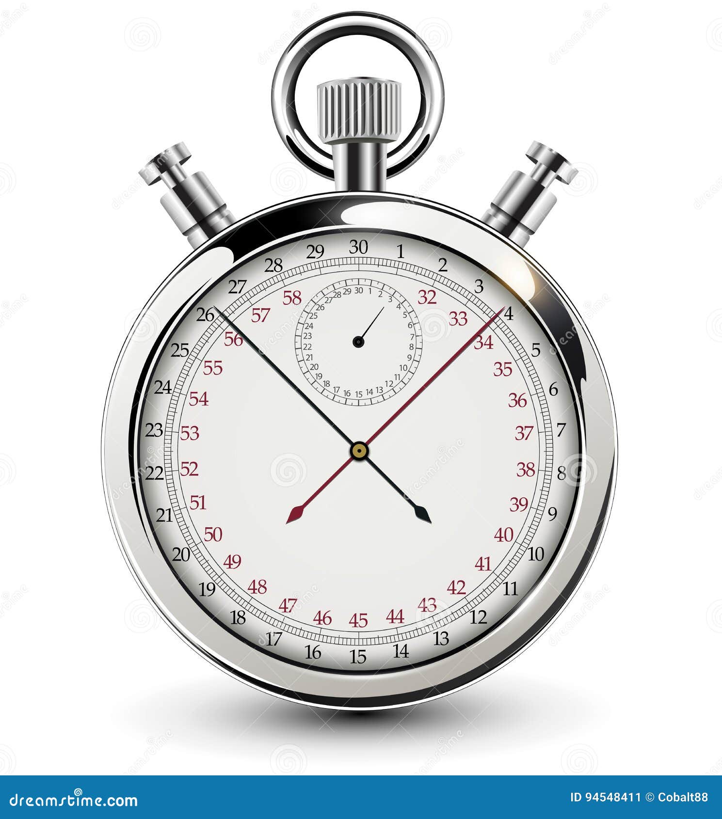 Stopwatch vintage design stock vector. Illustration of countdown - 94548411