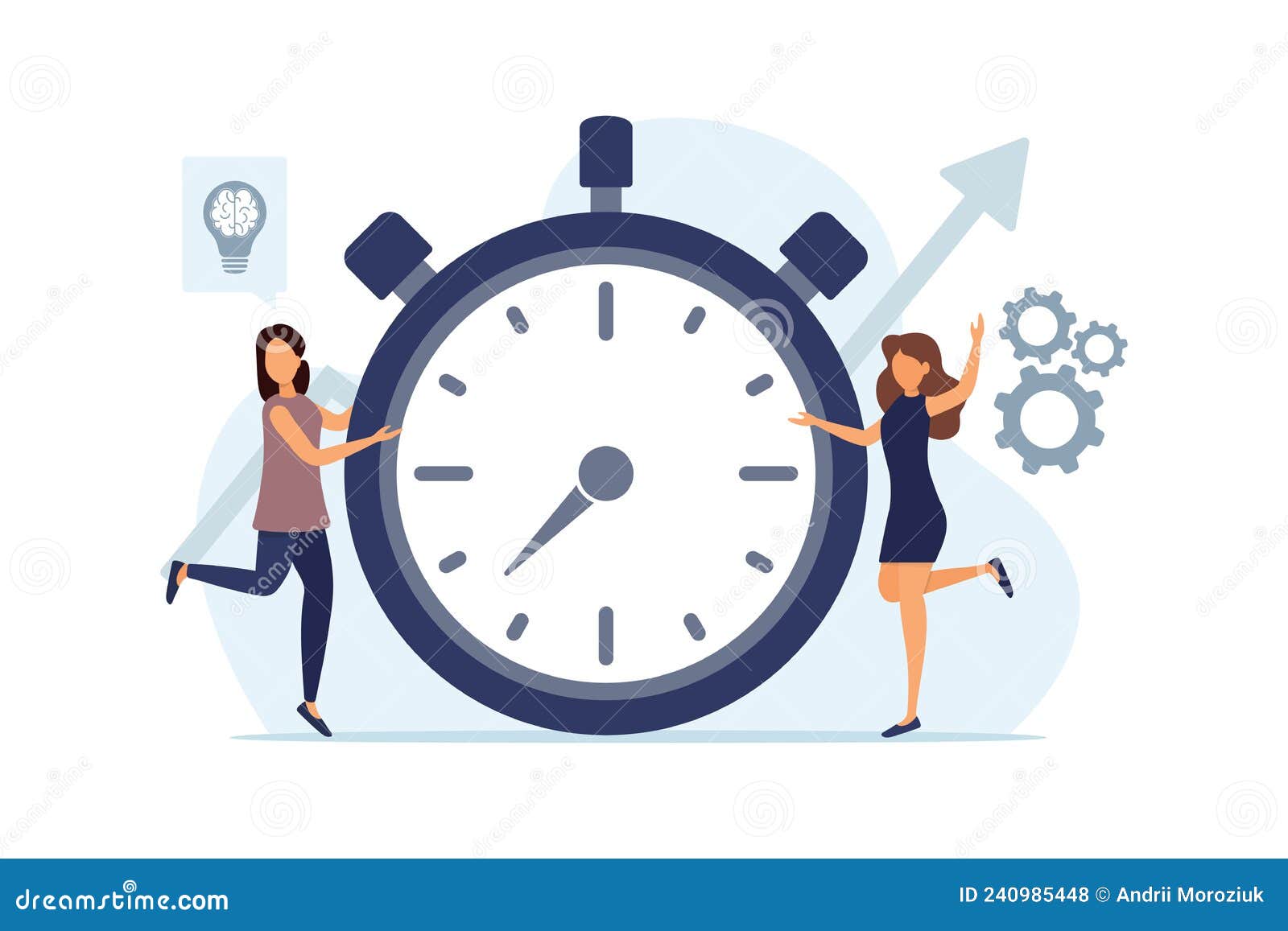 Stopwatch on White Background, Express Service, Time Management Concept ...