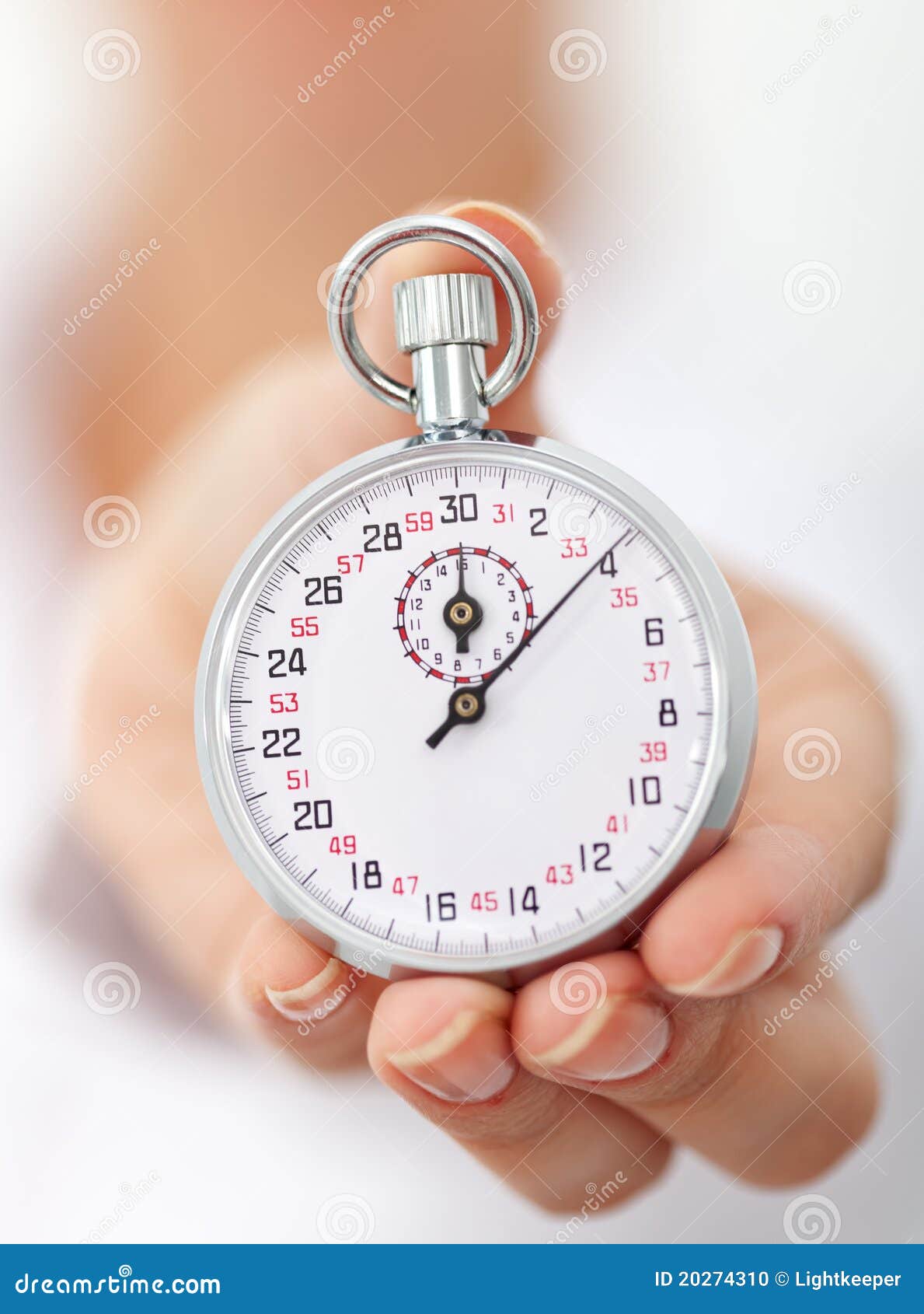 Stopwatch in woman s hand stock photo. Image of stop - 20274310