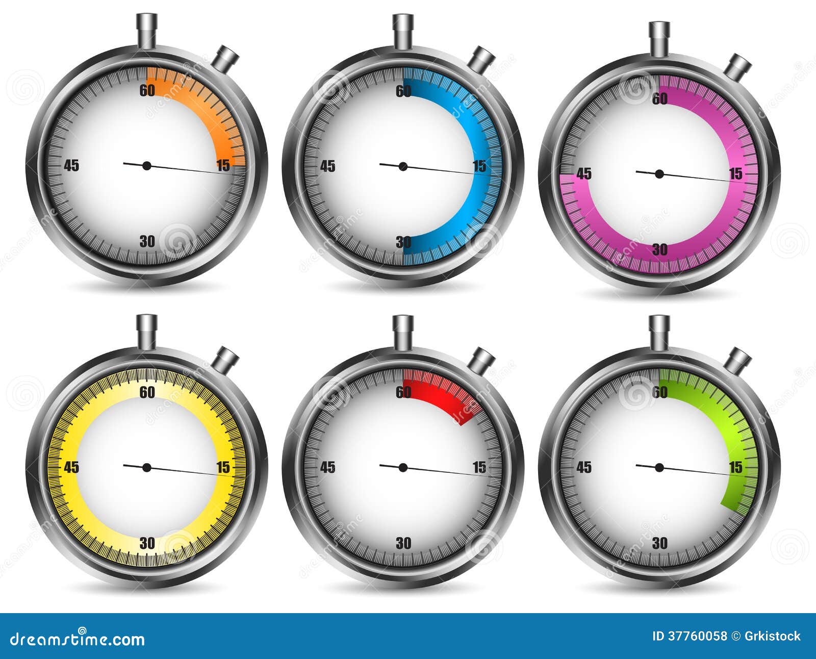 Stopwatches stock vector. Illustration of single, isolated - 37760058