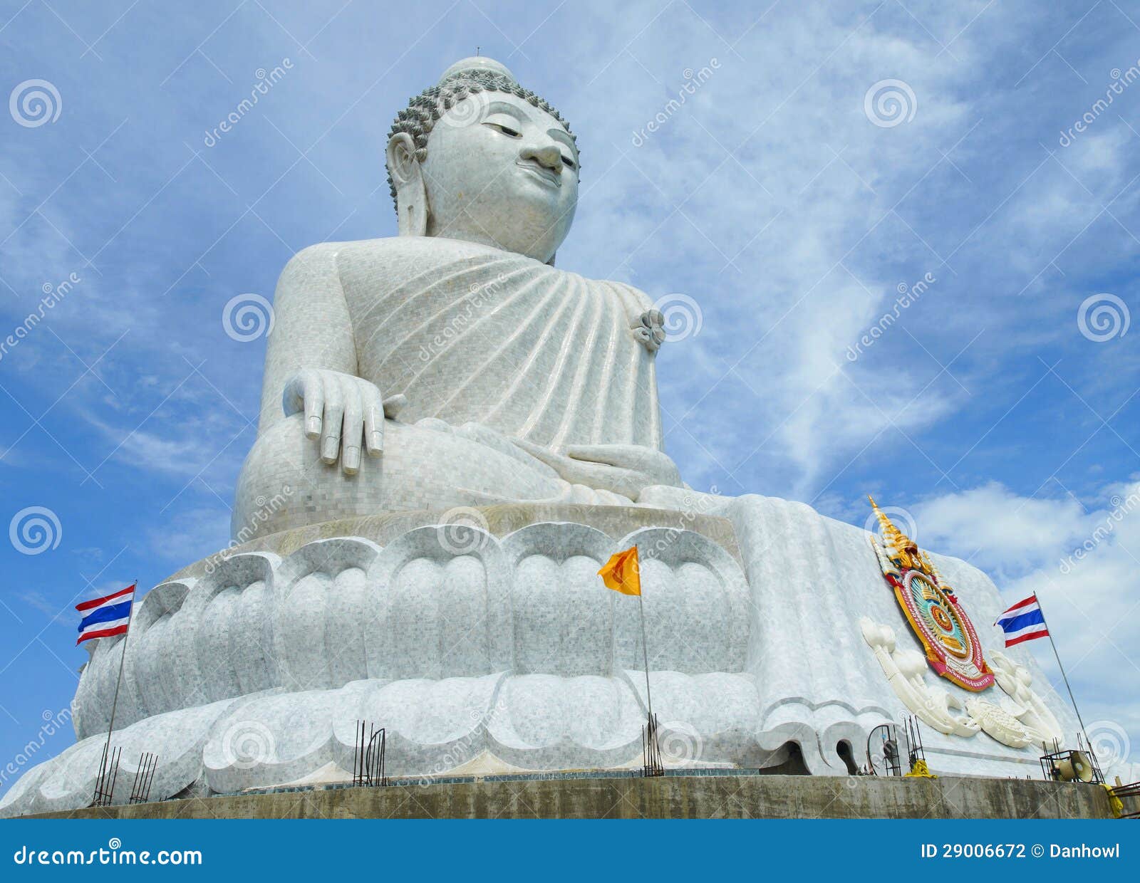 Stor Buddha Staty Phuket Thailand Arkivfoto - Bild av berömdt, staty ...