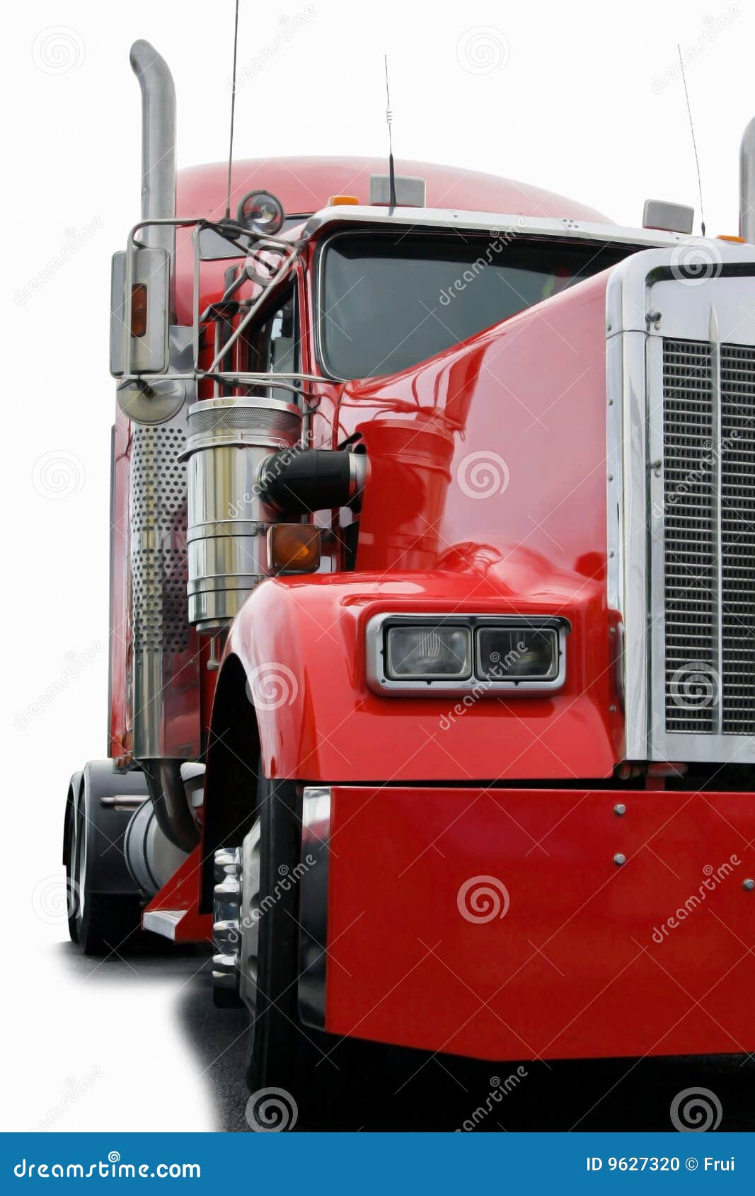 Stor lastbil arkivfoto. Bild av drev, isolerat, enormt - 9627320