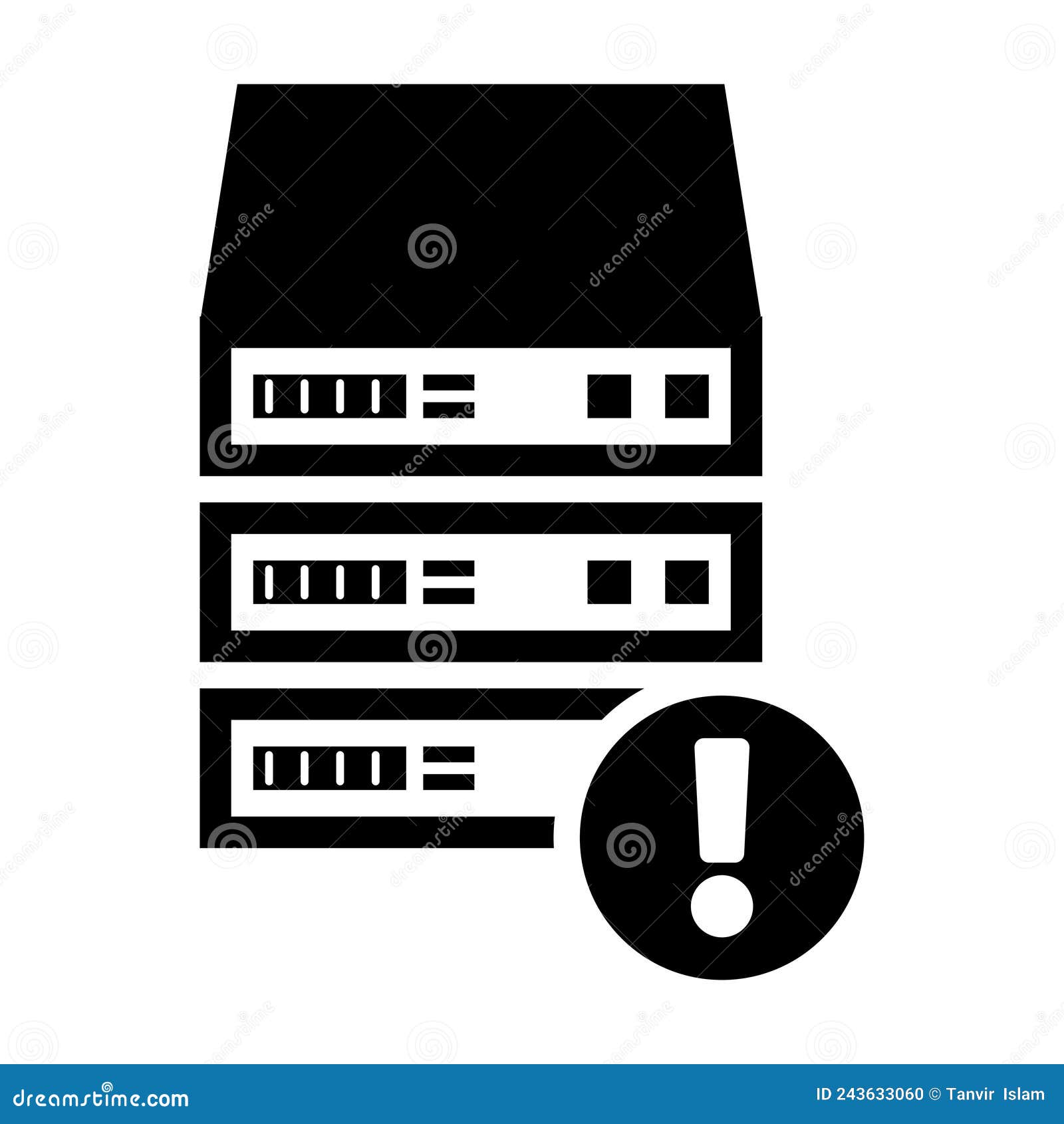 Storage Alert Icon stock illustration. Illustration of bangladesh ...