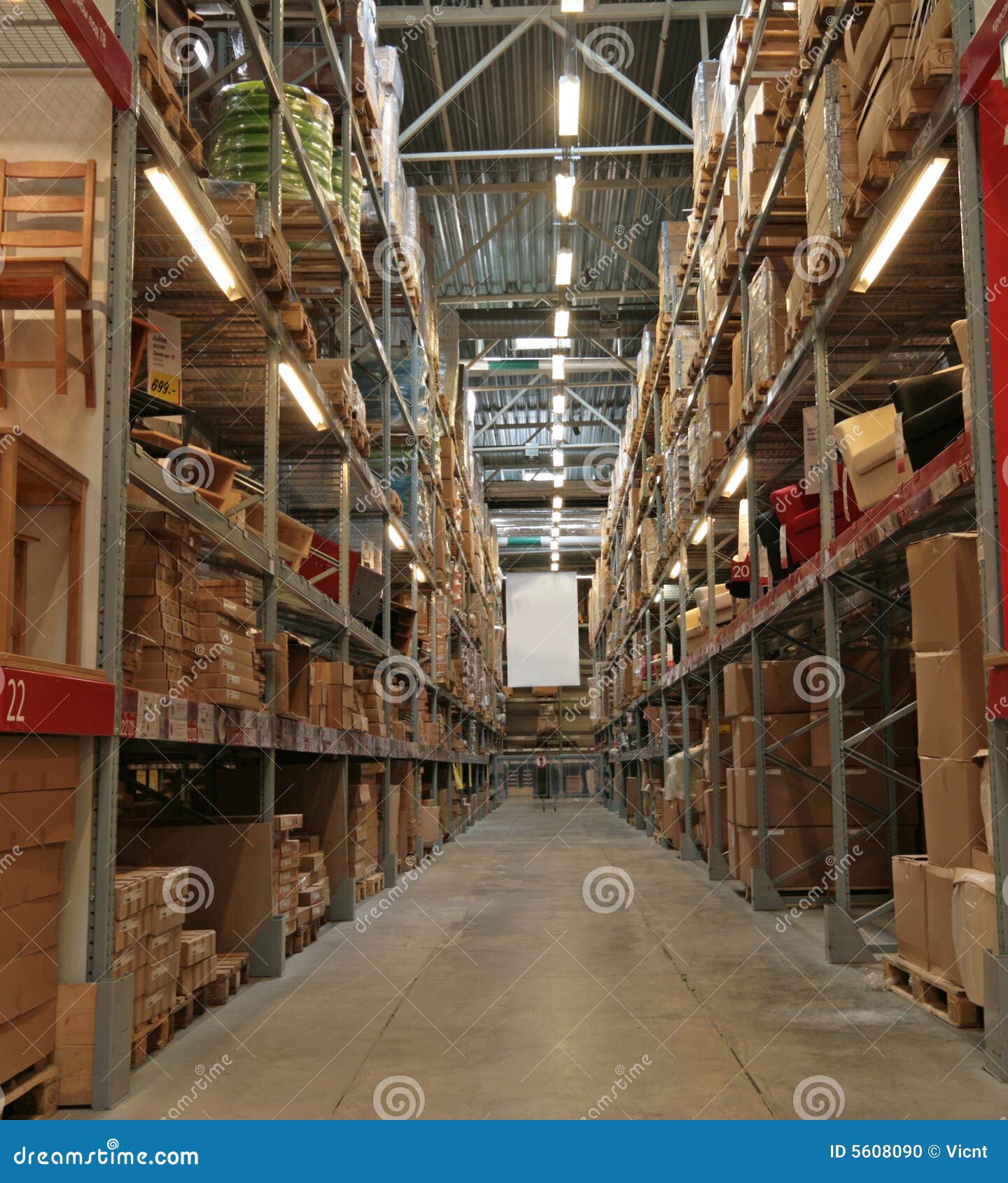 Storage area stock photo. Image of sales, customs, shelf - 5608090
