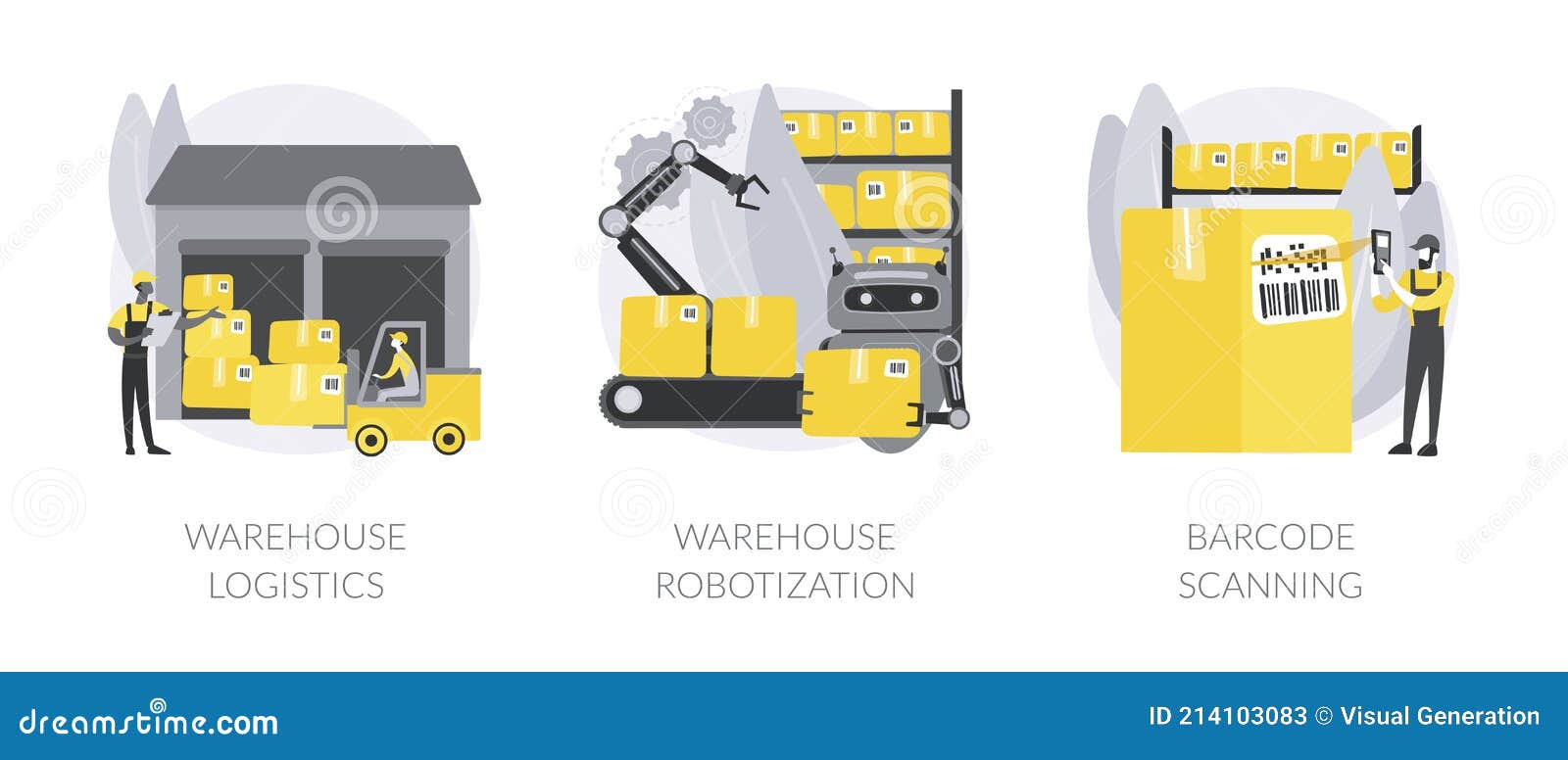 Storage Automation Abstract Concept Vector Illustrations. Stock Vector ...
