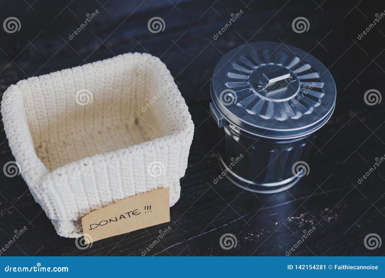 Storage Basket and Gargabe Bin To Select Which Items To Keep and Which ...