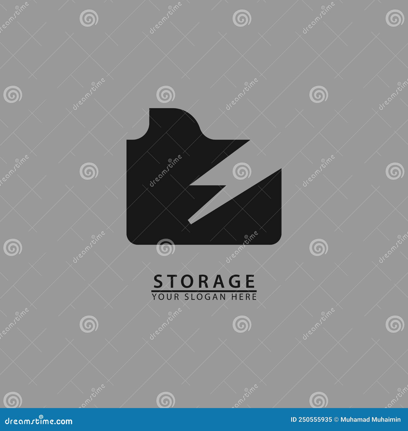 Storage Black Warning for Computer Logo Icon Stock Vector ...