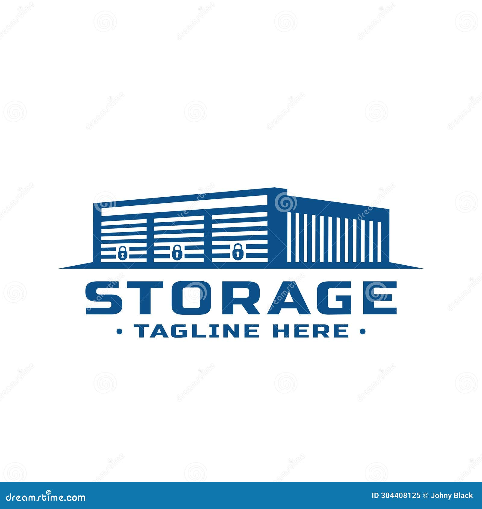 Self Storage Logo Design Template. Safe Storage Garage Vector ...