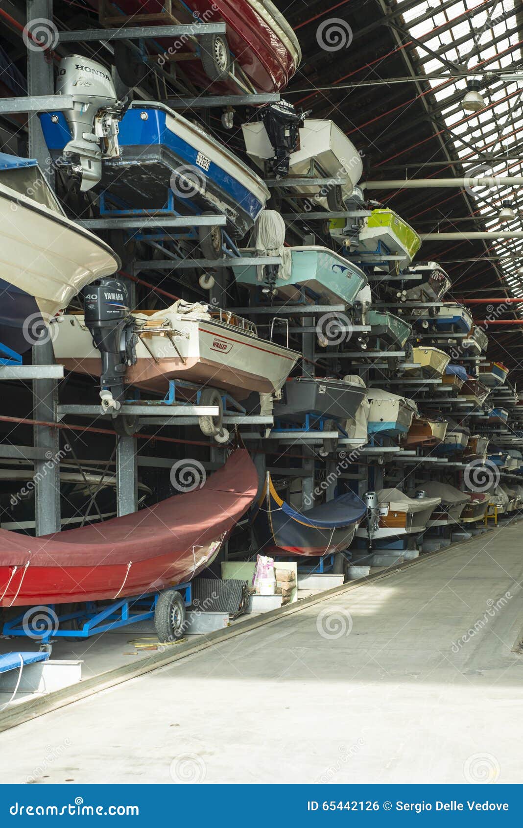 Storage for boats editorial photo. Image of transportation - 65442126
