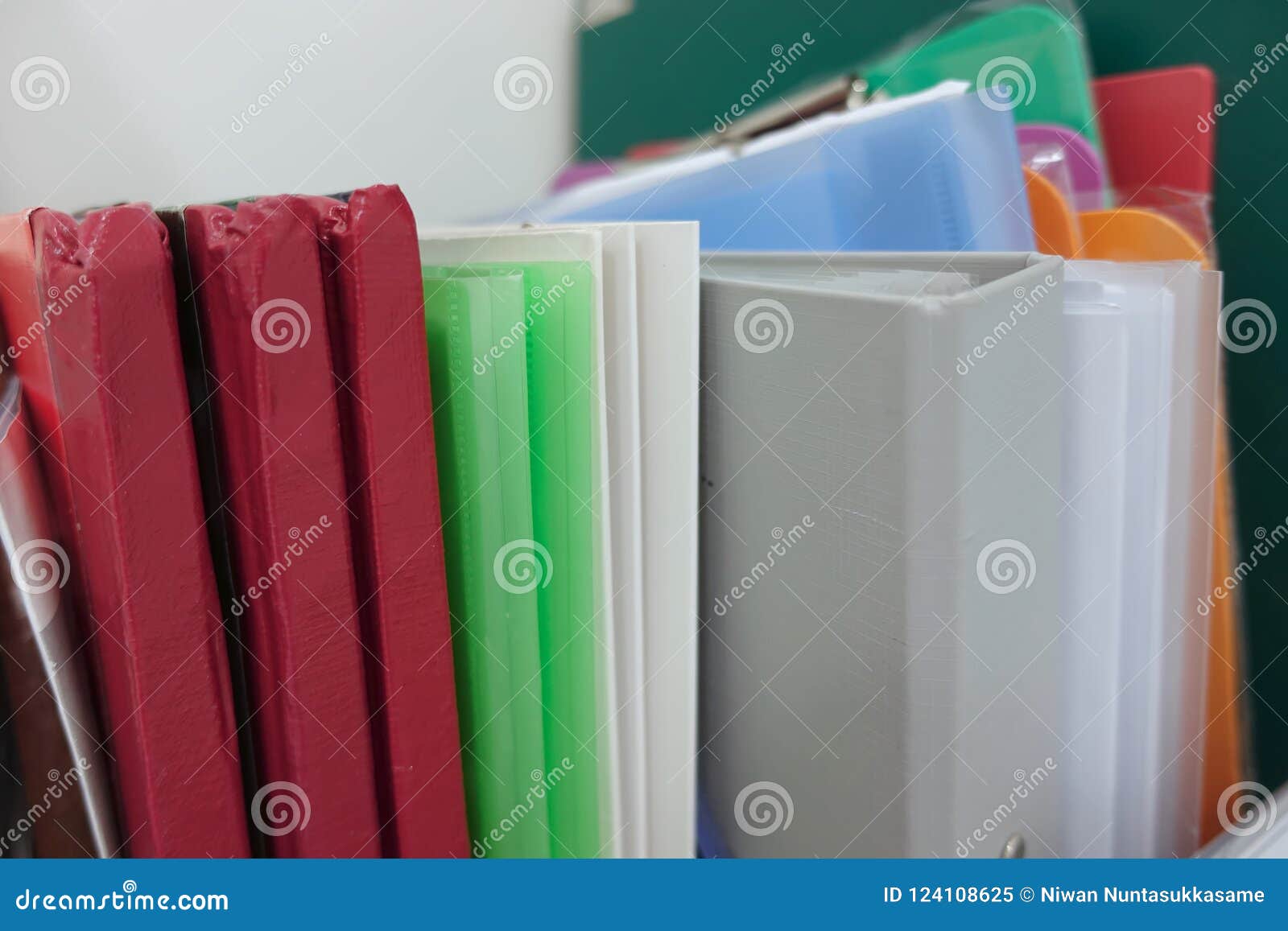 Storage Box Filled with Documents, Report and Files Stock Image - Image ...