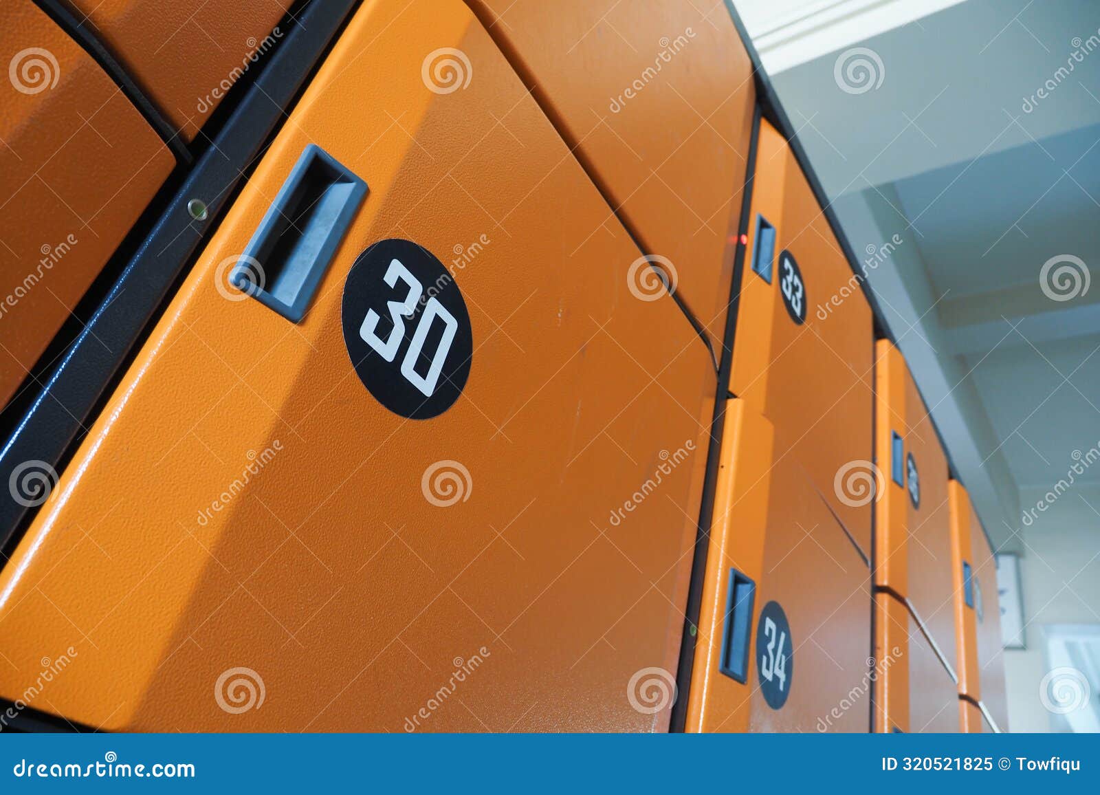 Storage Box in Public Place. Safe Storage Locker . Stock Image - Image ...