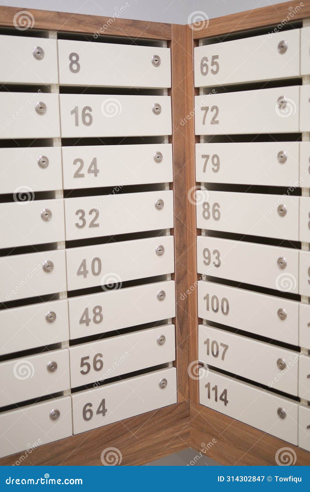 Storage Box in Public Place. Safe Storage Locker . Stock Image - Image ...