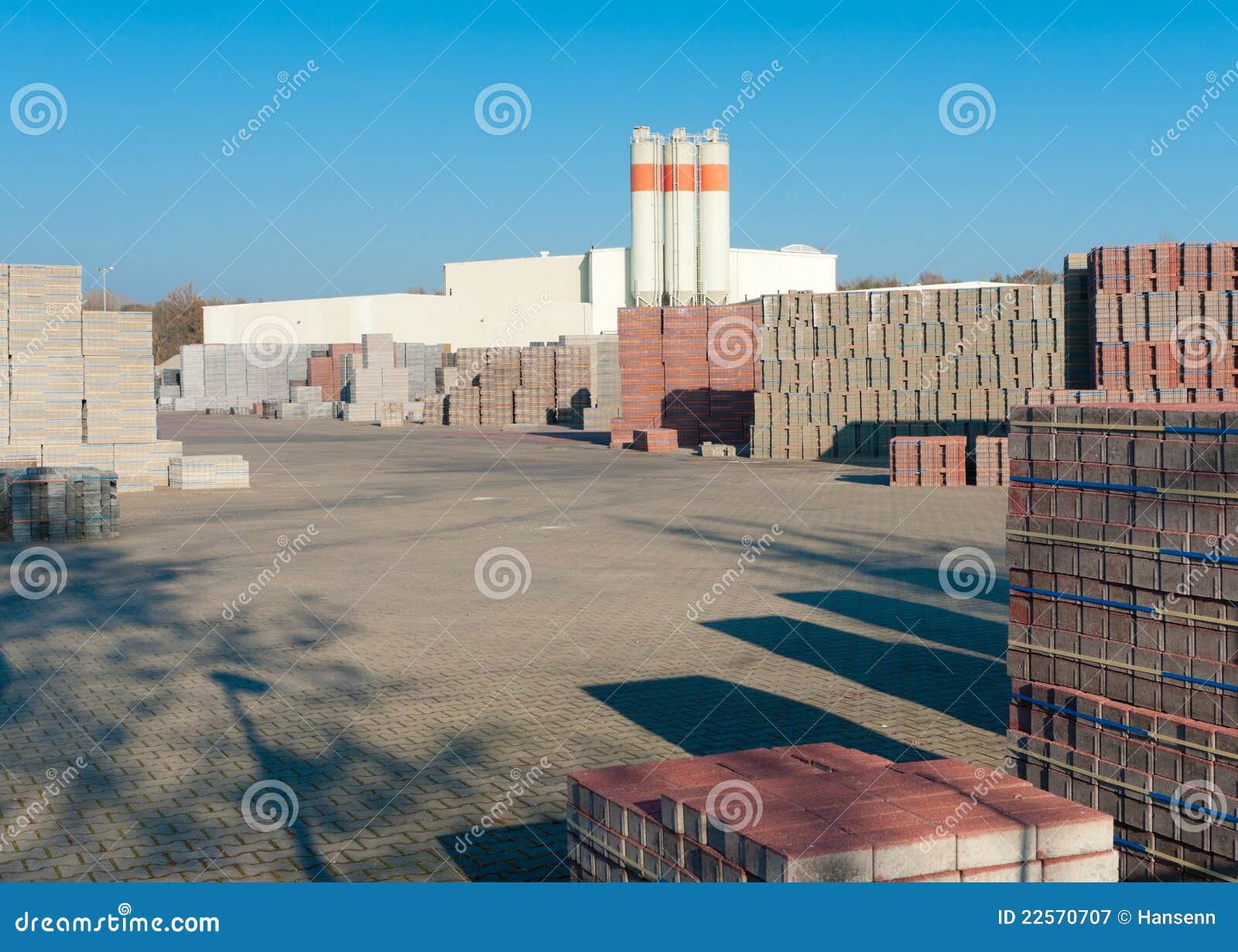Storage of bricks stock image. Image of material, pile - 22570707
