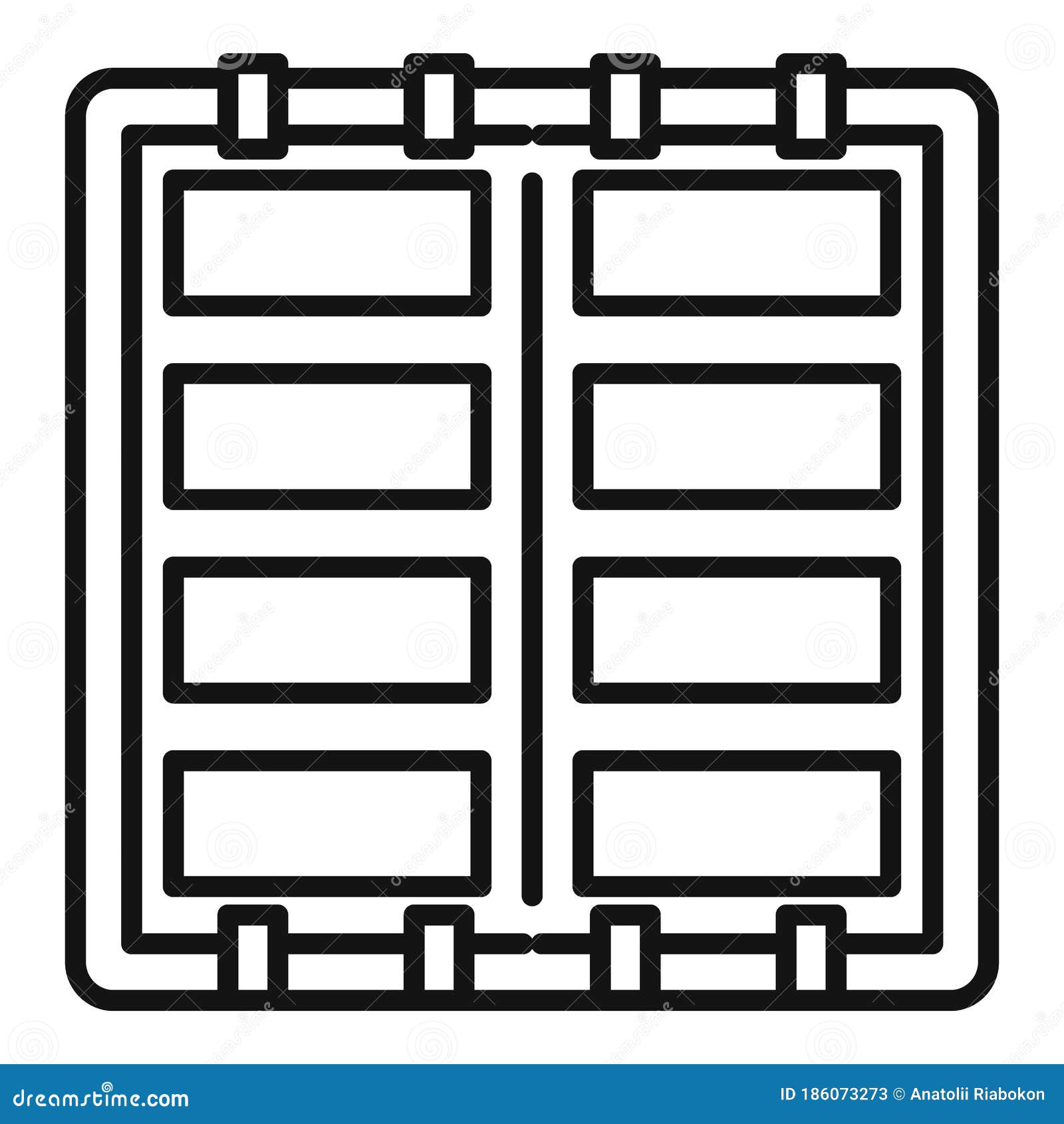 Storage Cargo Container Icon, Outline Style Stock Vector - Illustration ...