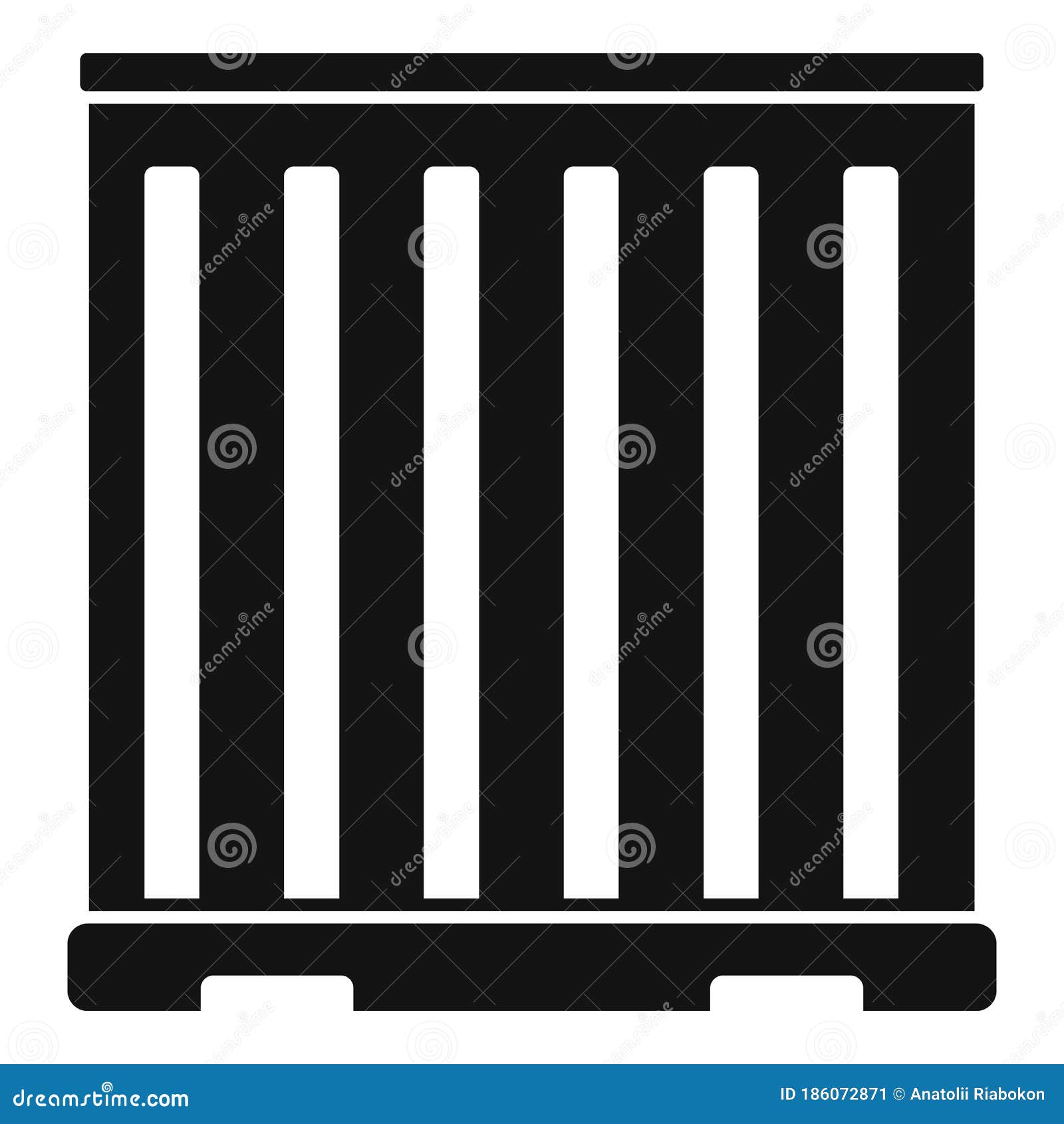 Storage Cargo Container Icon, Simple Style Stock Vector - Illustration ...