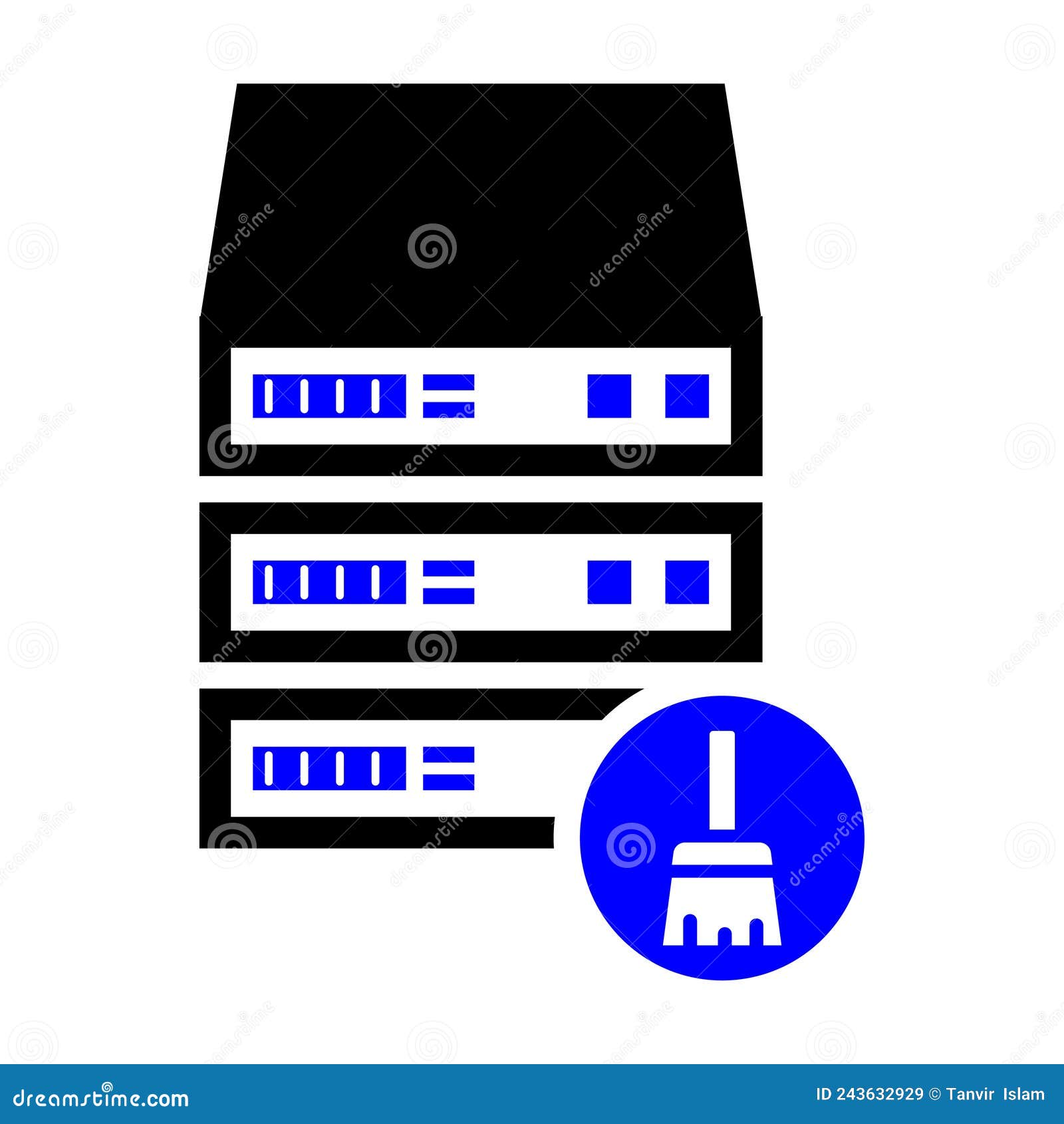 Storage Cleanup Icon stock vector. Illustration of bangladesh - 243632929