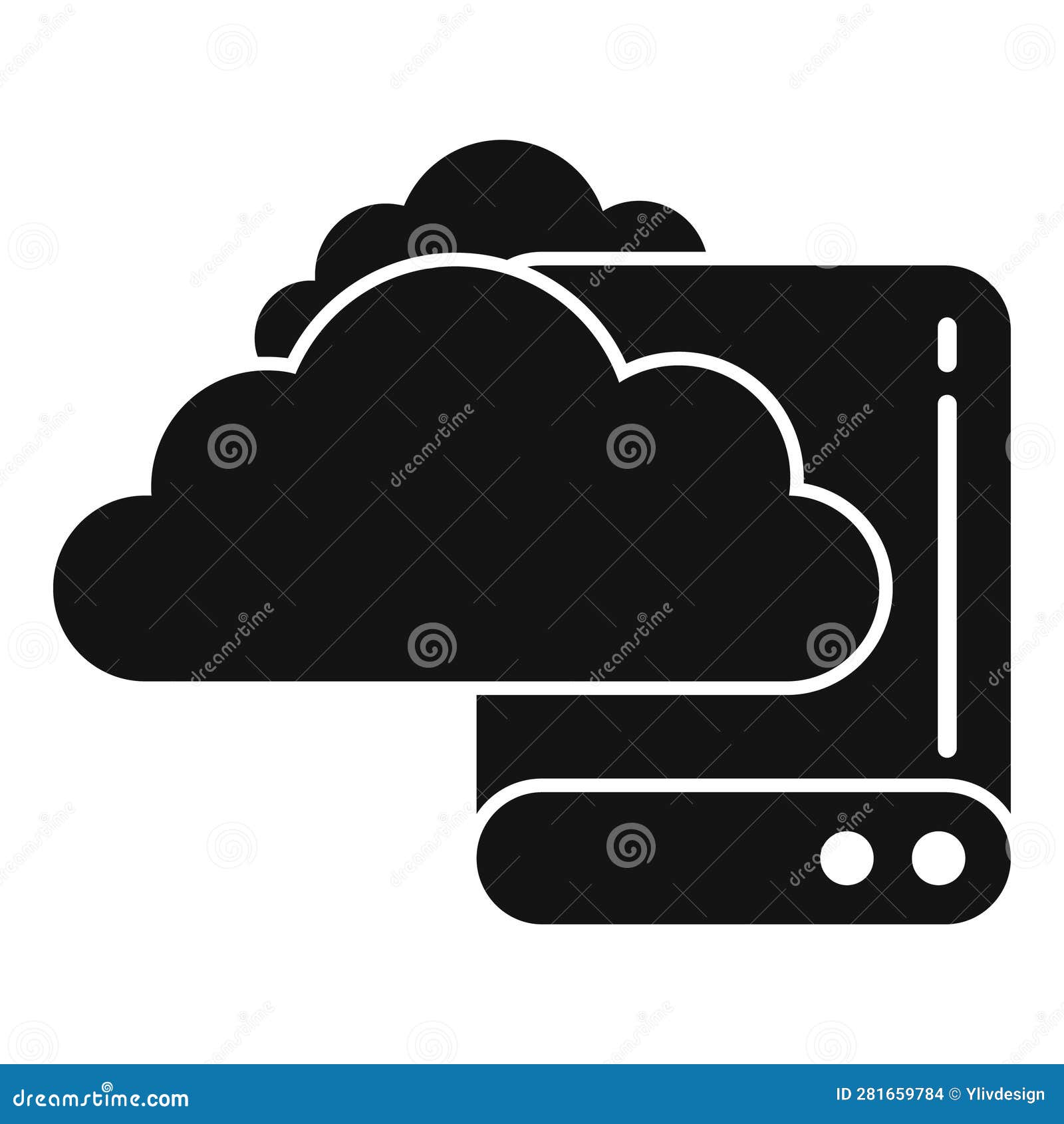 Storage Cloud Icon Simple Vector. Backup Data Stock Vector - Illustration of business, network ...