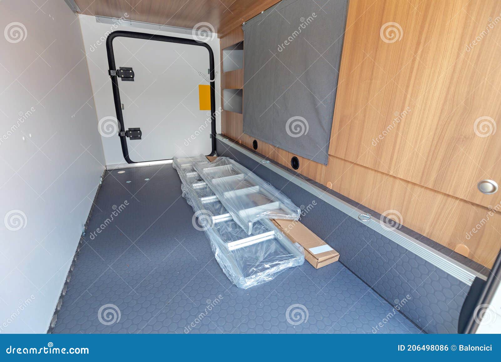 Storage Compartment Camper Van Stock Photo - Image of rear, transport ...