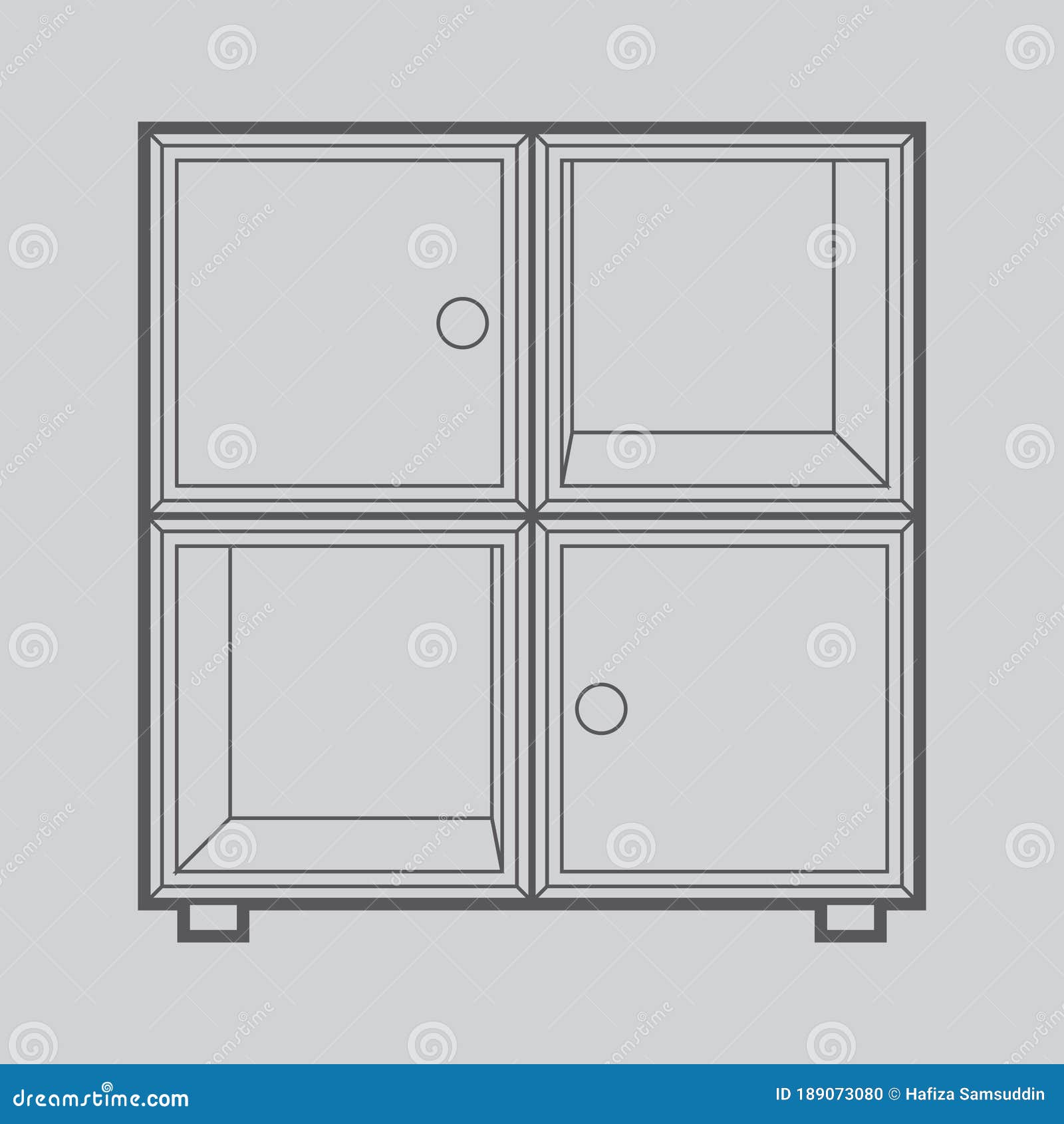 Storage Compartment. Vector Illustration Decorative Design Stock Vector ...