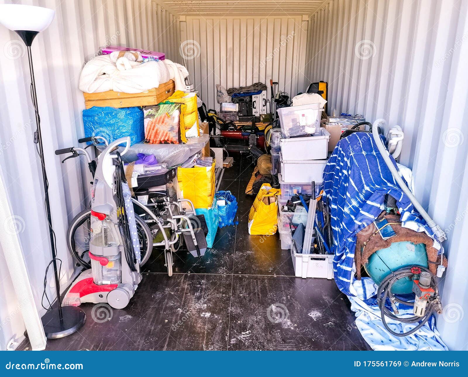 Full Storage Container stock image. Image of moving - 175561769