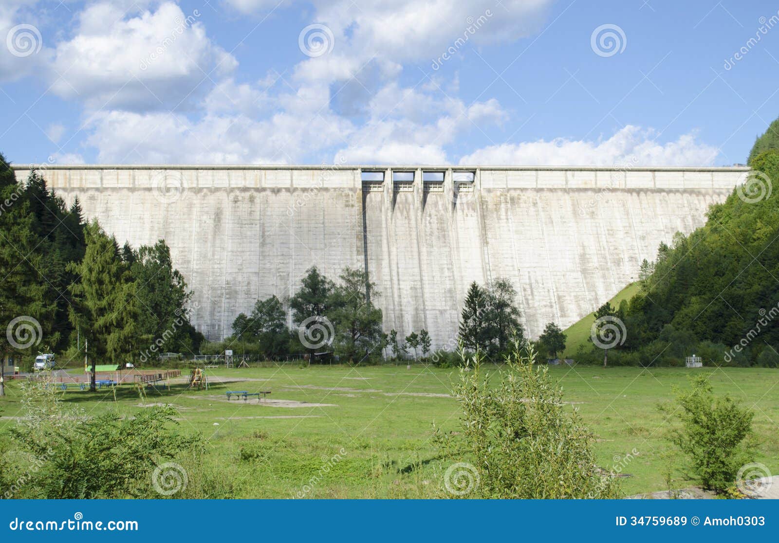 Storage Dam - Bicaz - Romania Stock Image - Image of hydroelectric ...