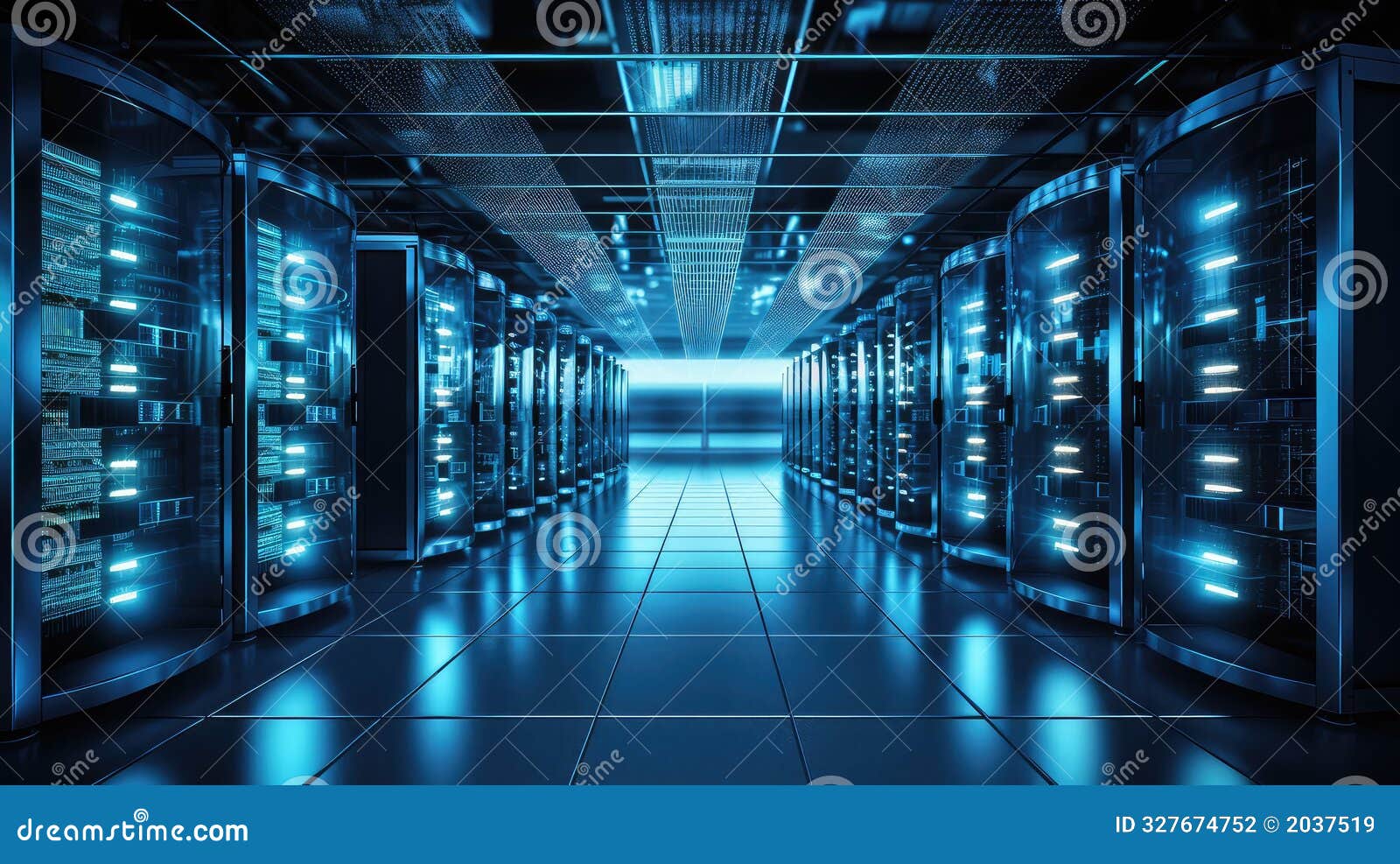 Storage Database Servers In Black And White Vector Illustration ...