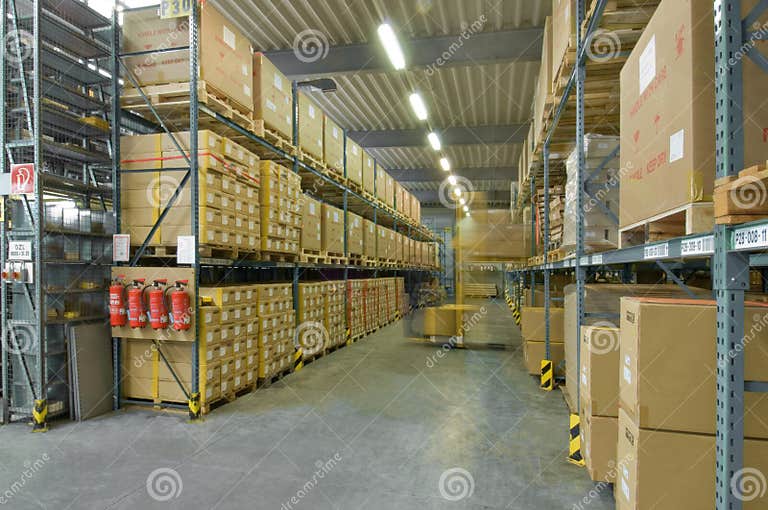 Storage depot stock image. Image of stacking, distributor - 9995915