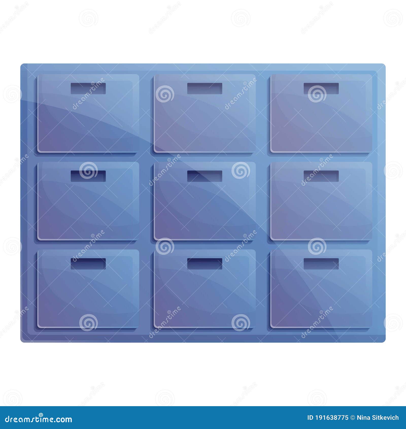Storage Documents Archive Icon, Cartoon Style Stock Vector ...