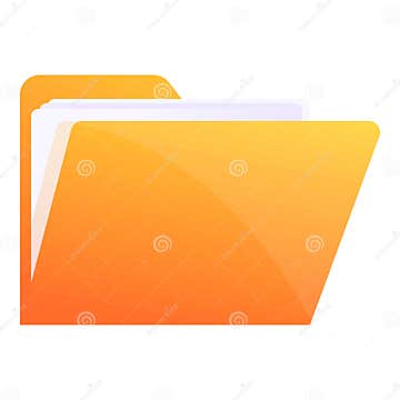 Storage Documents File Icon, Cartoon Style Stock Vector - Illustration ...