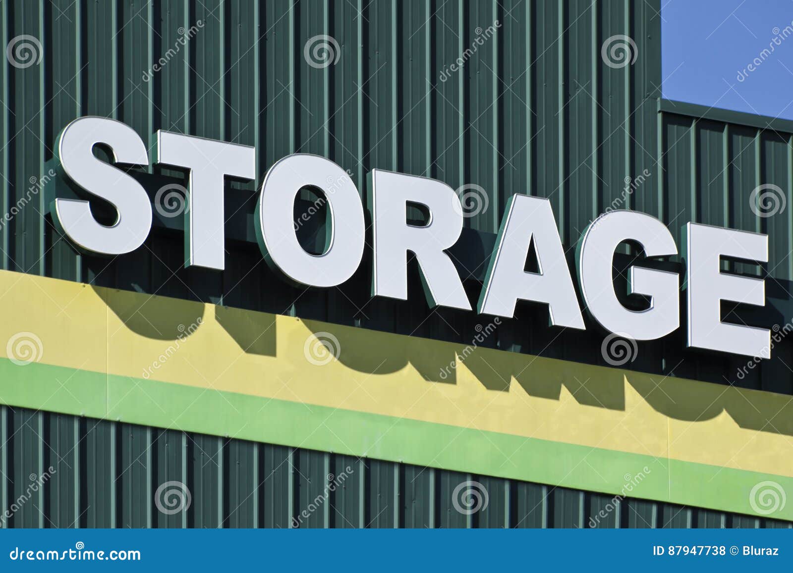 Storage External Information and Advertising Signboard Stock Photo ...