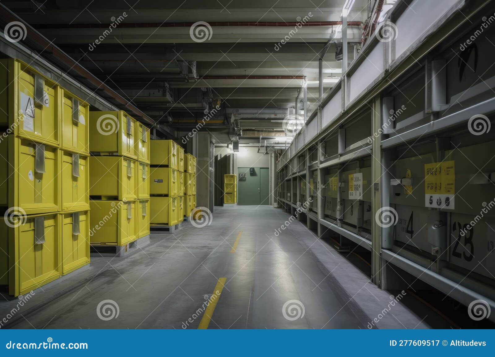 Storage Facility, with View of the Radioactive Waste Being Safely ...